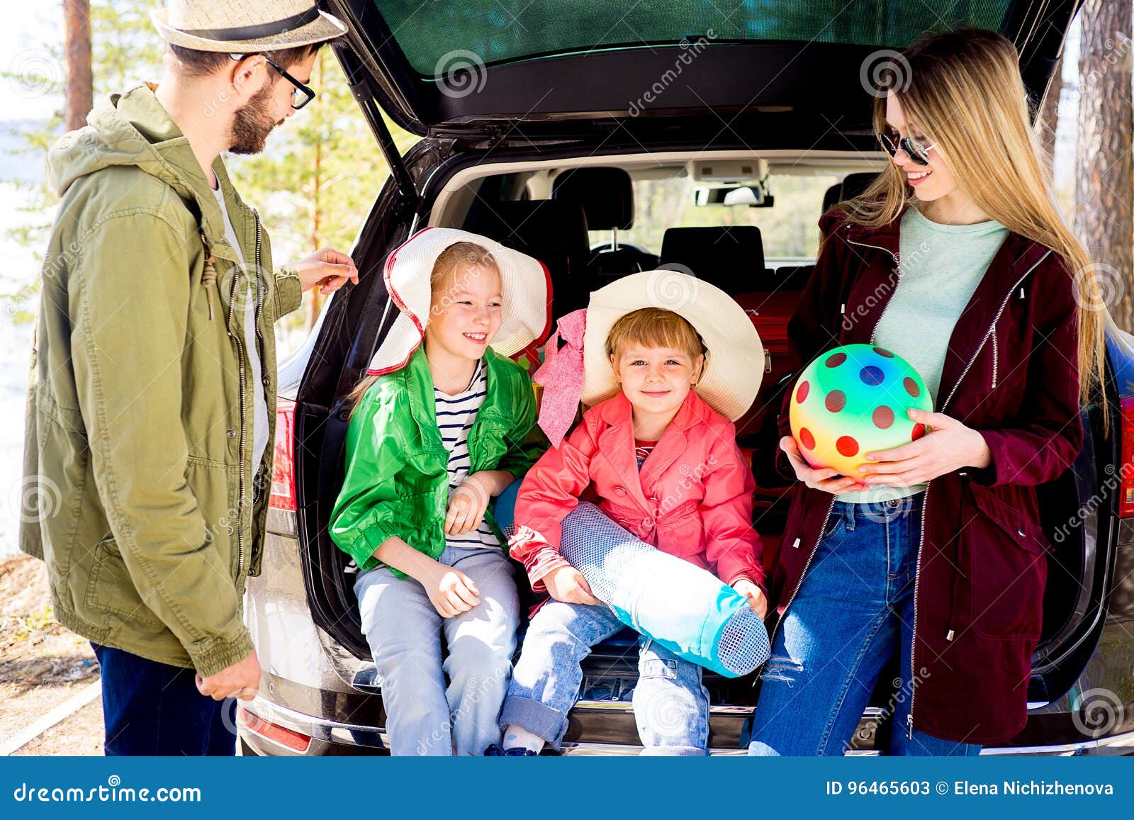Family going on vacation stock image. Image of girl, adult - 96465603