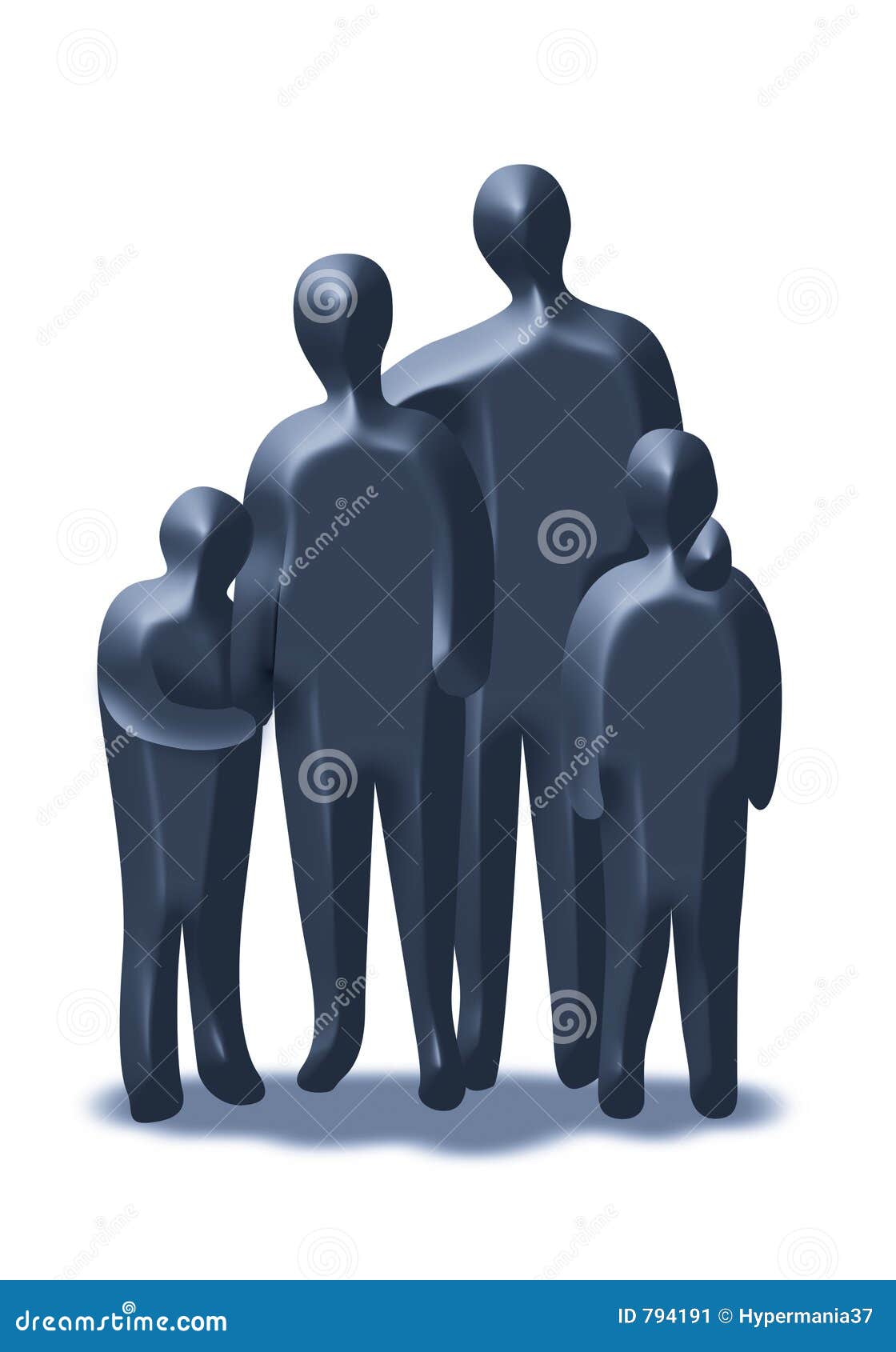 Family Group At Wedding Vector Illustration. Multi Generation. Happy ...