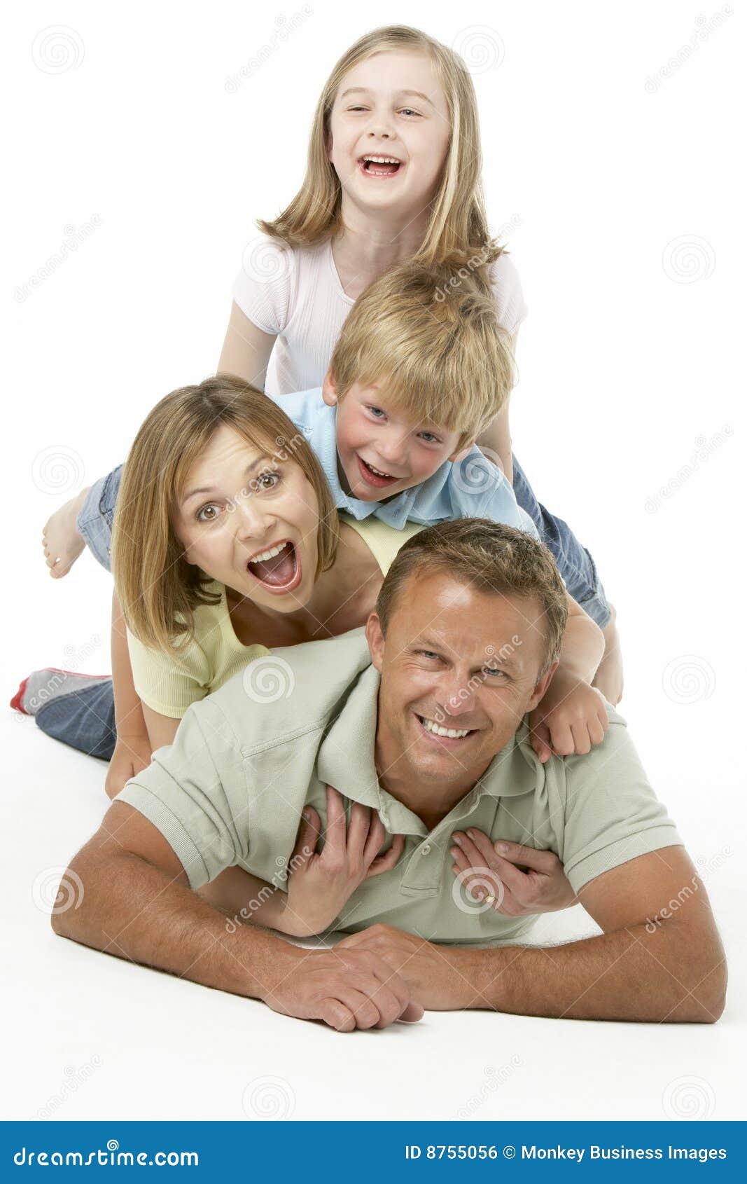 Family Group Happy Together Stock Photo - Image of four, camera: 8755056