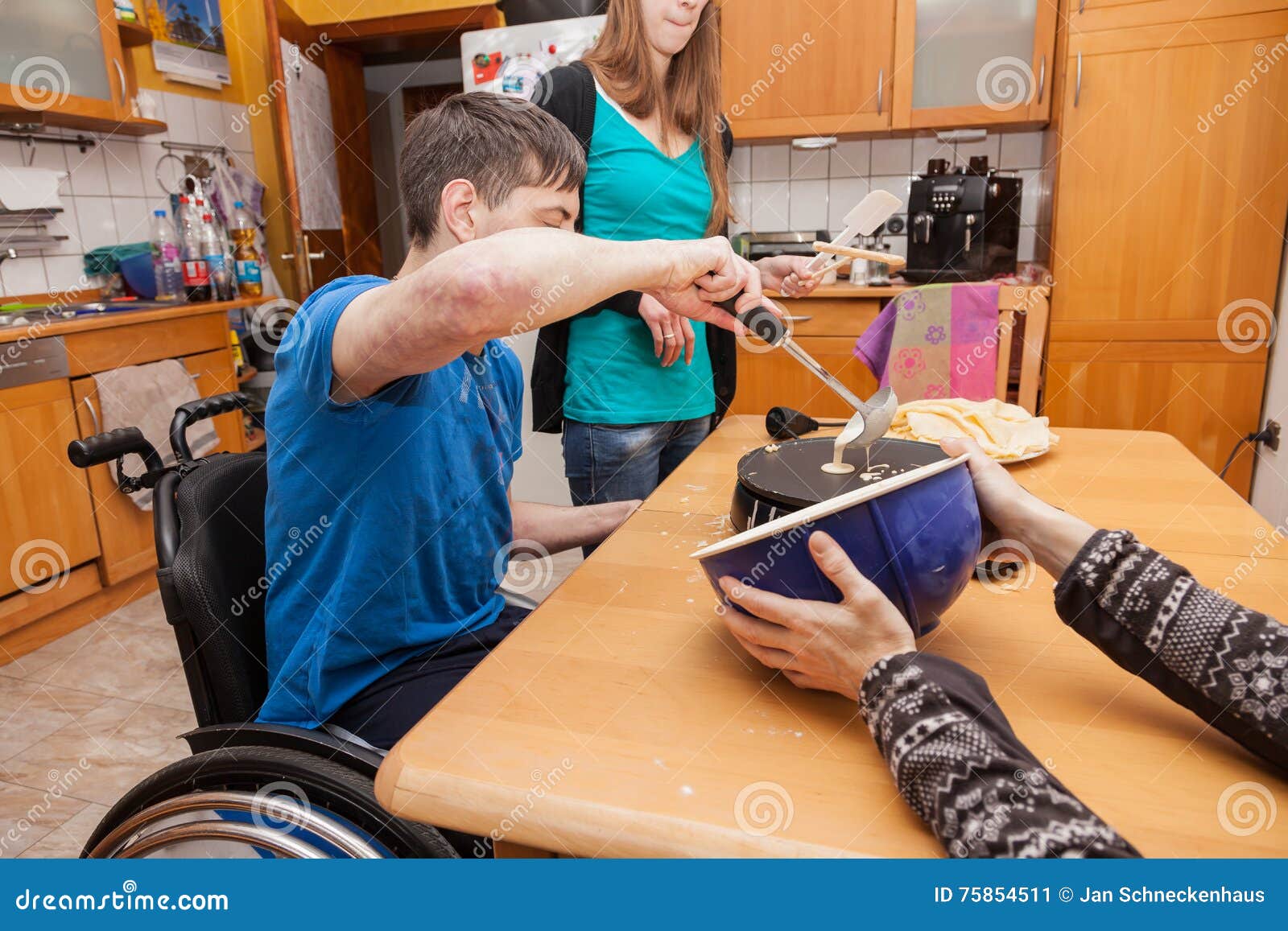 Family Disability Cooking Stock Photos - Free & Royalty-Free Stock ...