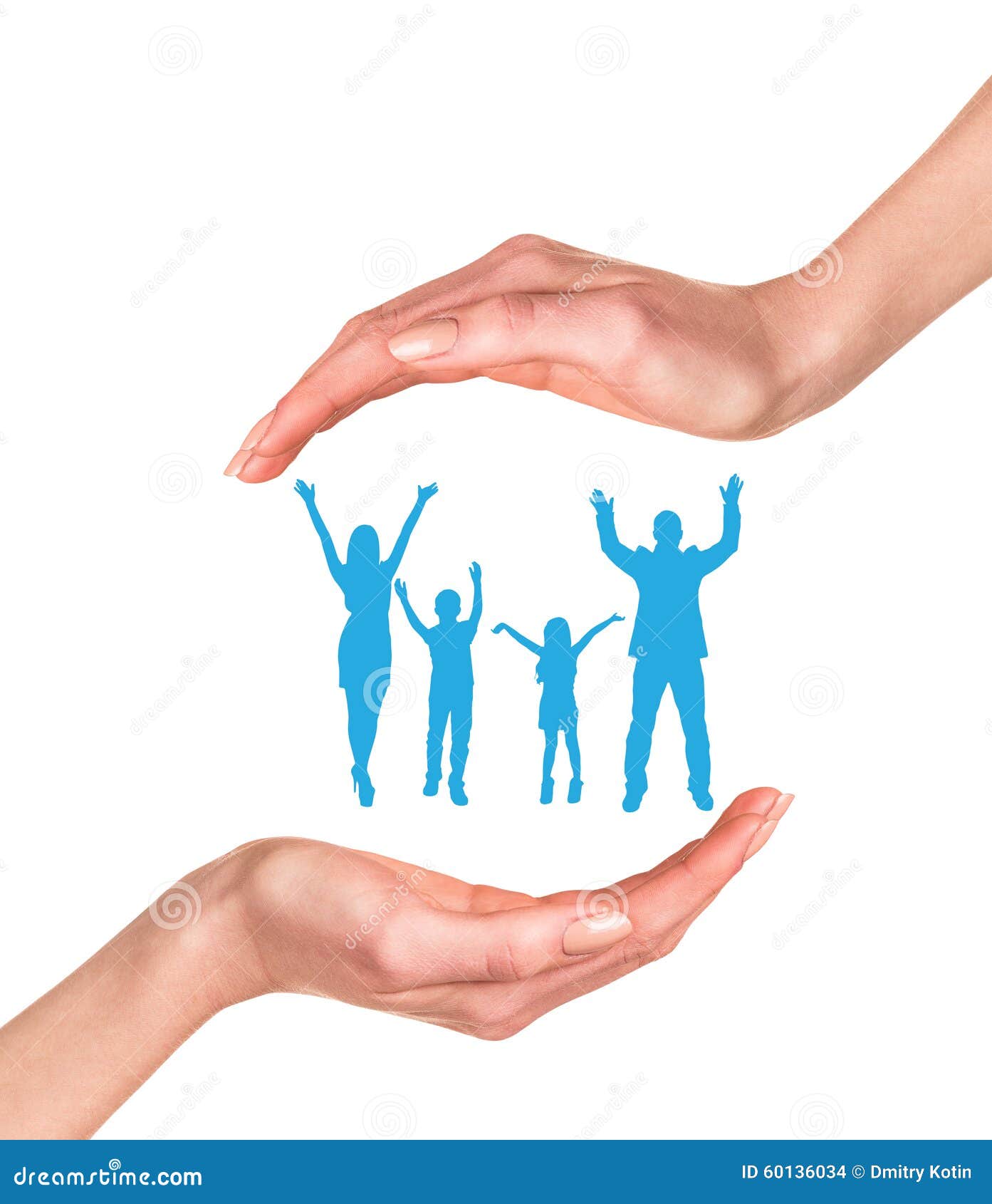 Family in hands stock photo. Image of daughter, idea - 60136034