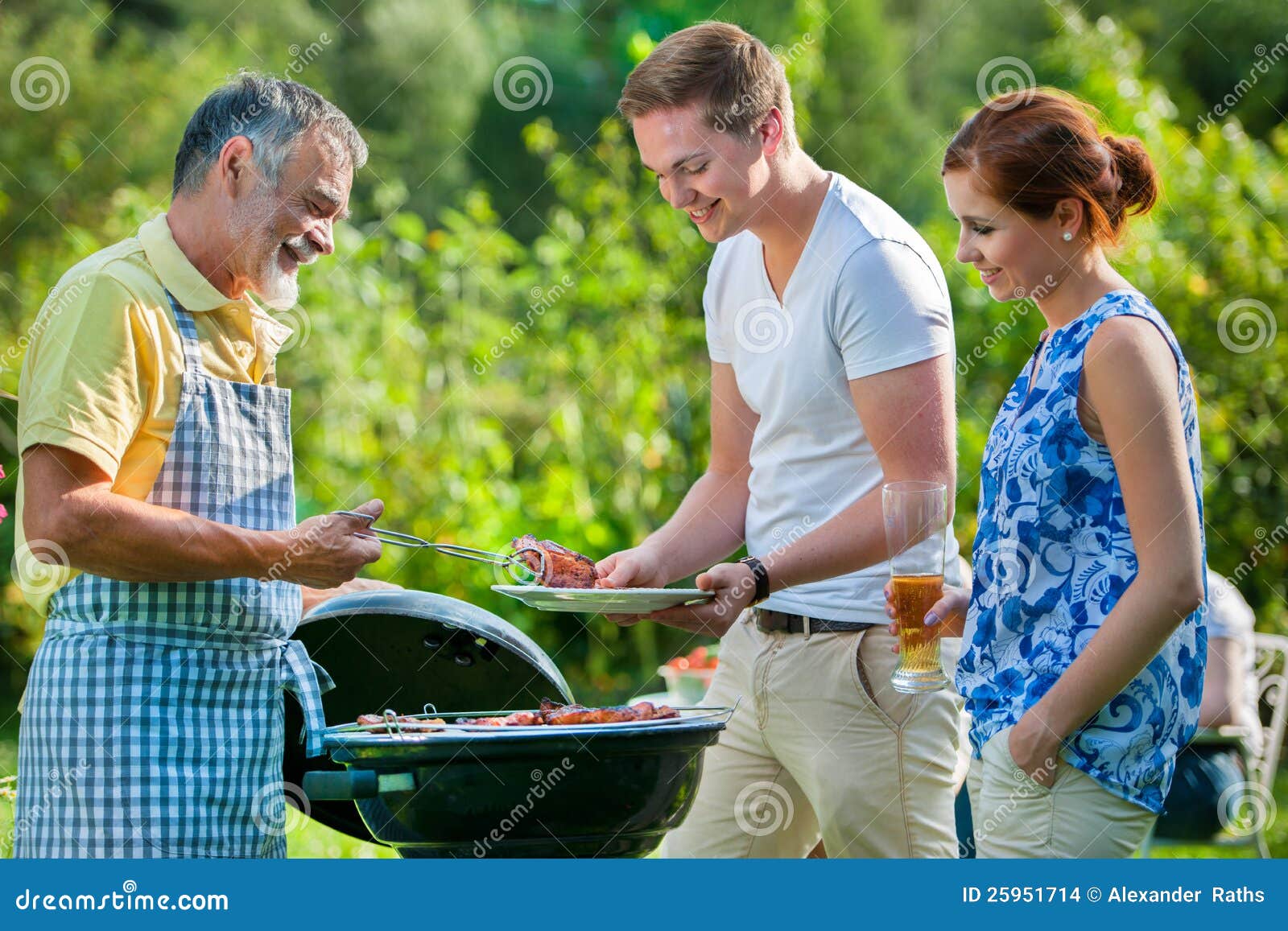 Family Having a Barbecue Party Stock Photo - Image of deck, break: 25951714