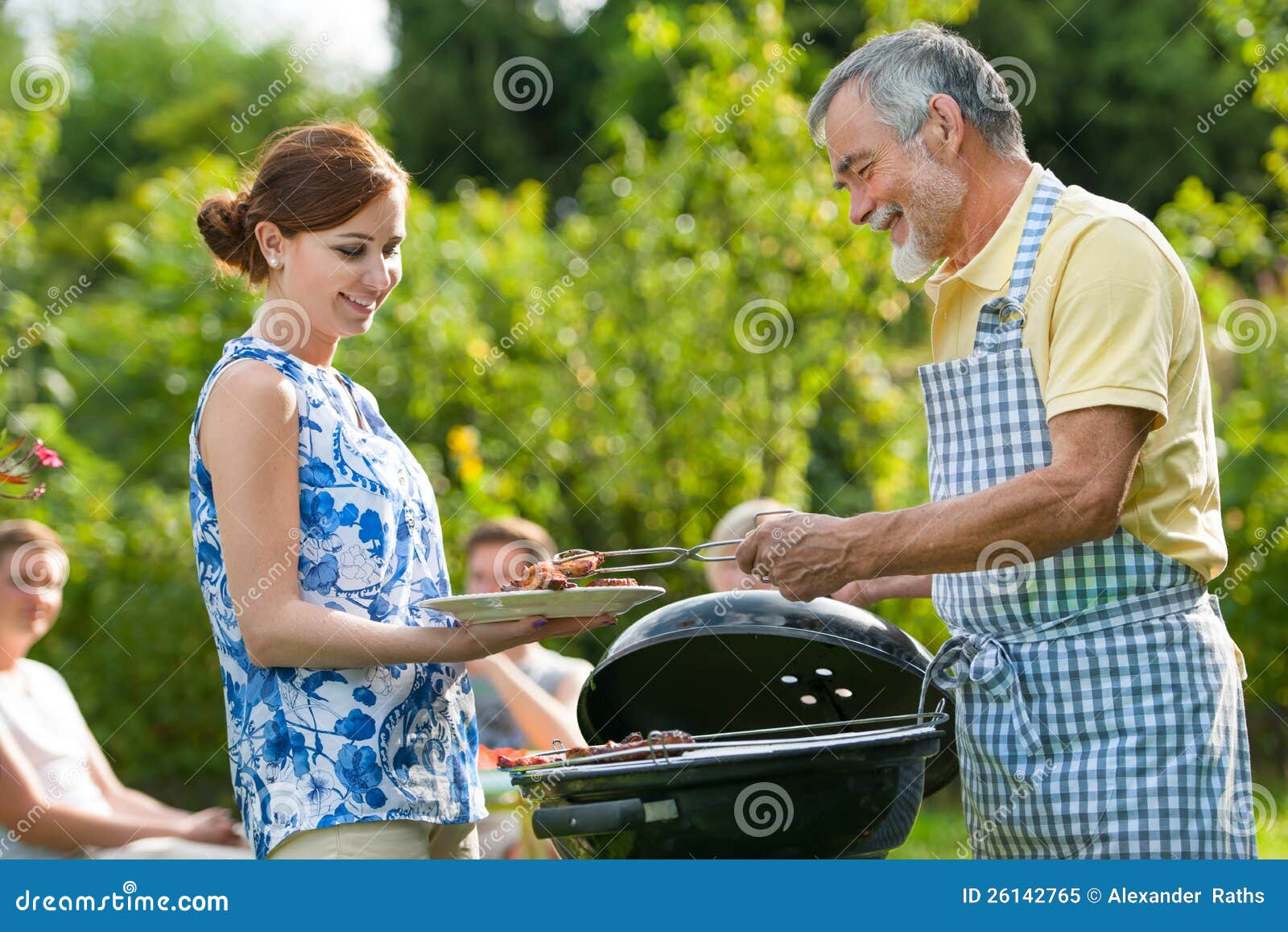 Family Having a Barbecue Party Stock Image - Image of female, lifestyle ...