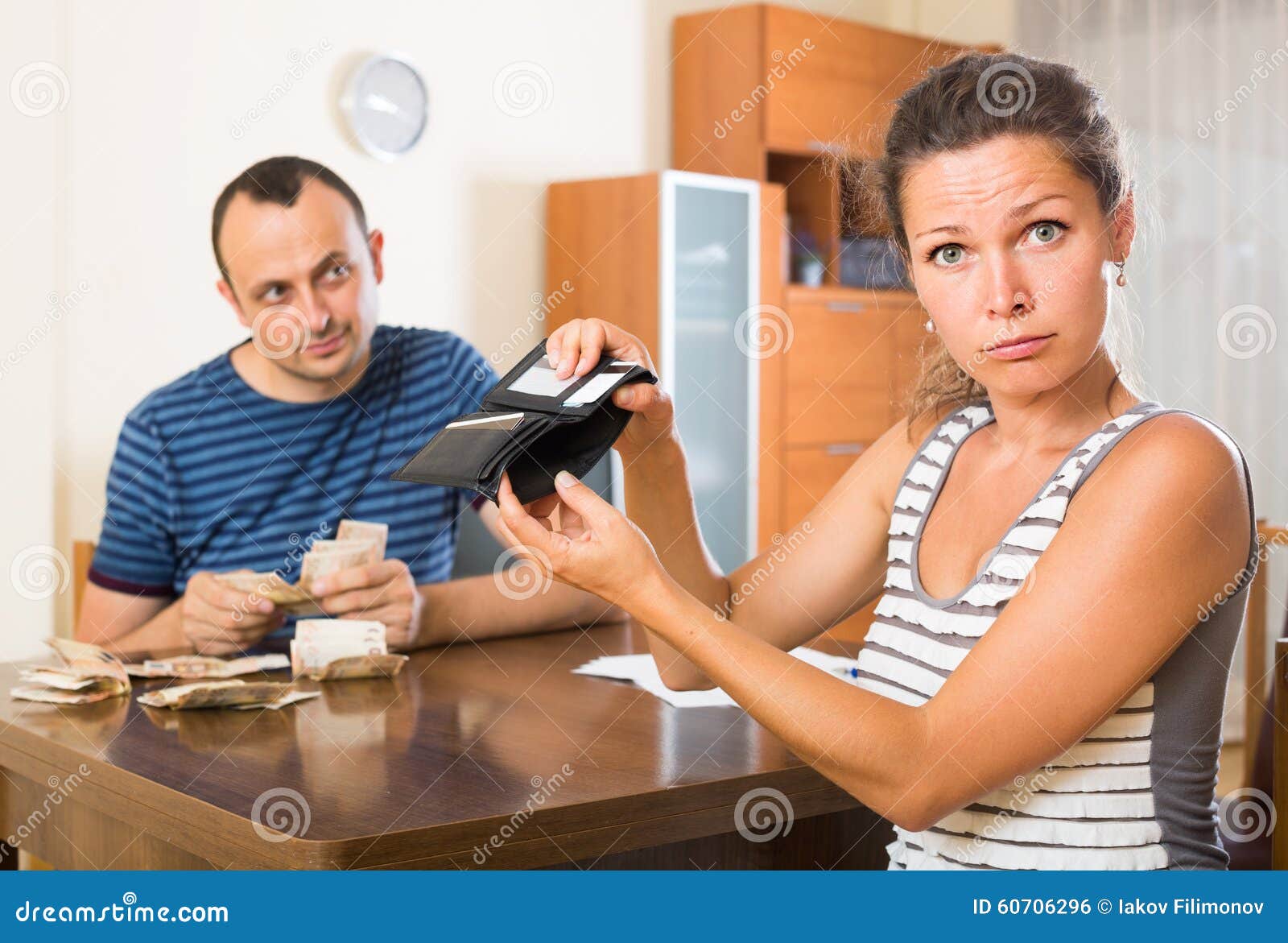 Family Having Finacial Problems and Debts Stock Photo - Image of posing ...