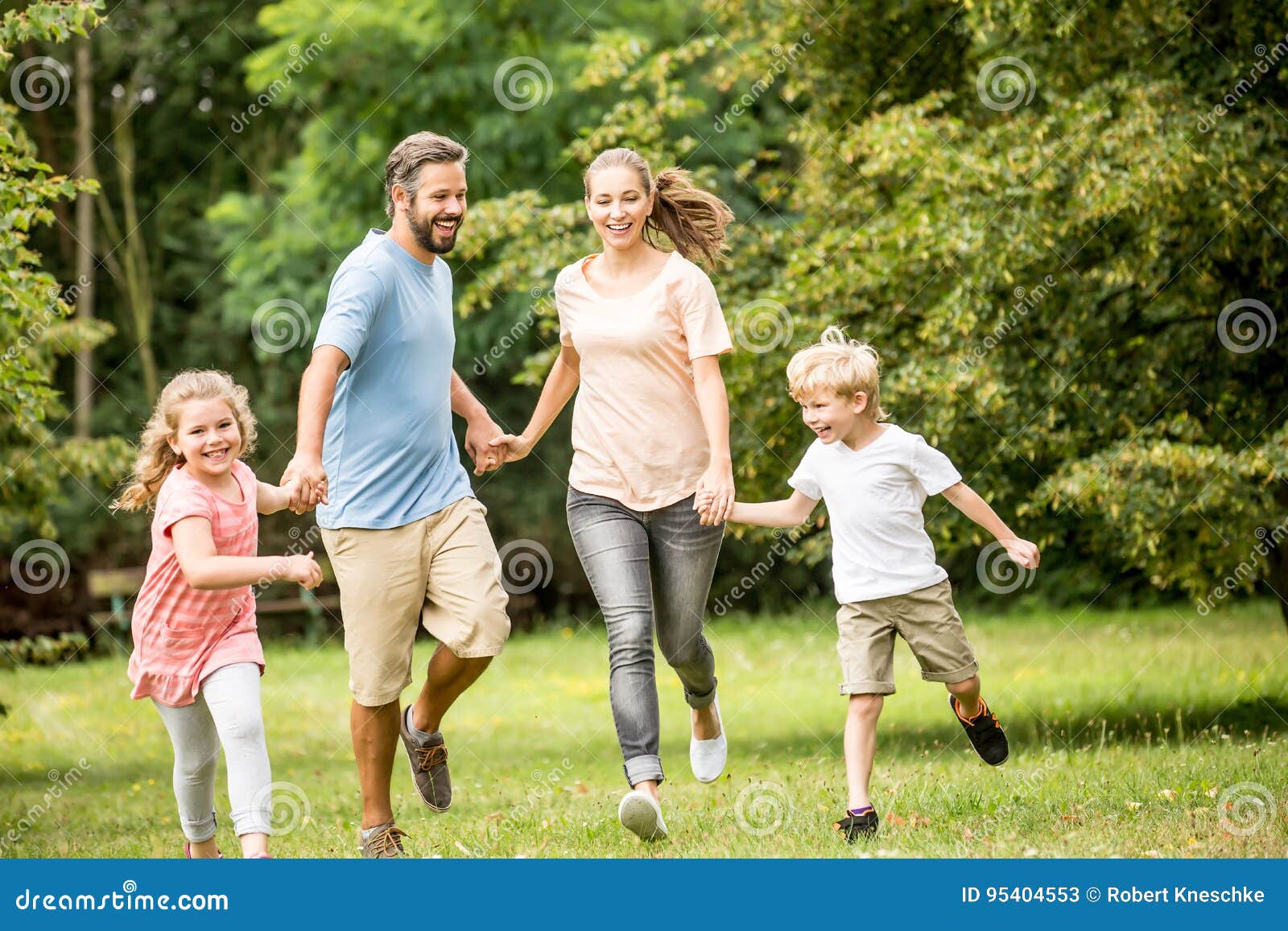 Family Having Fun in Summer Stock Image - Image of lifestyle, activity ...