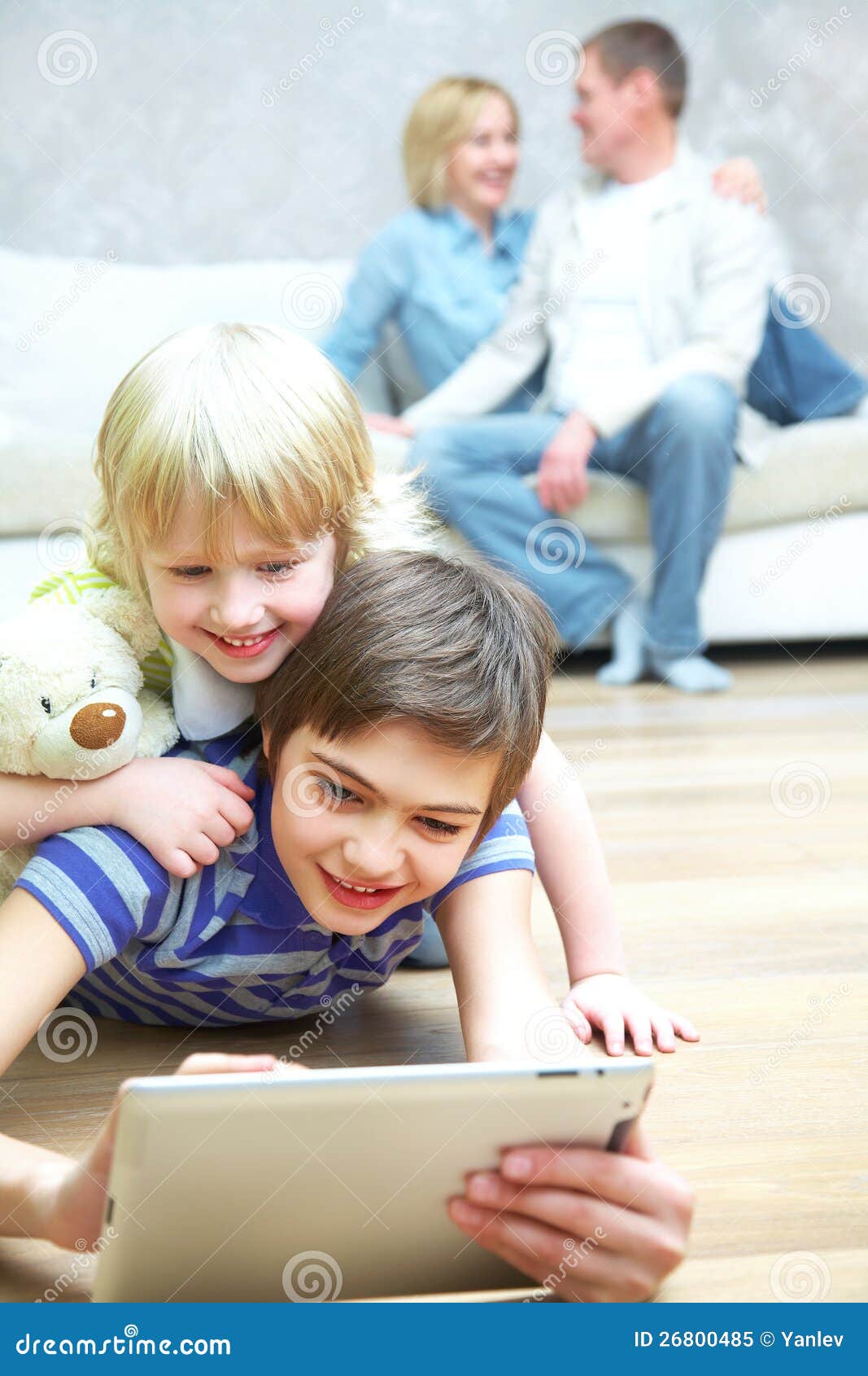 Family having a good time stock image. Image of house - 26800485