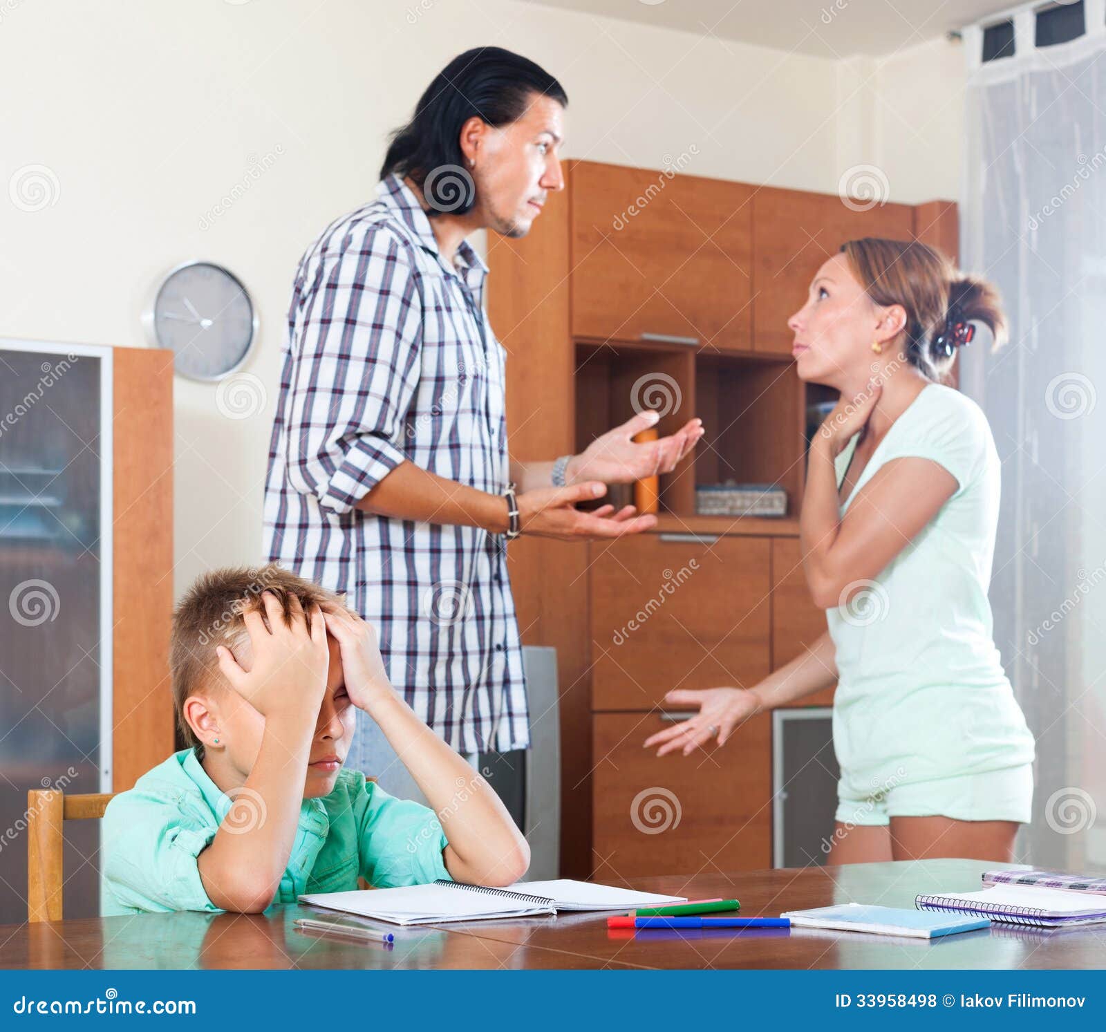 Family Having Quarrel at Home Stock Photo - Image of grief, expression ...