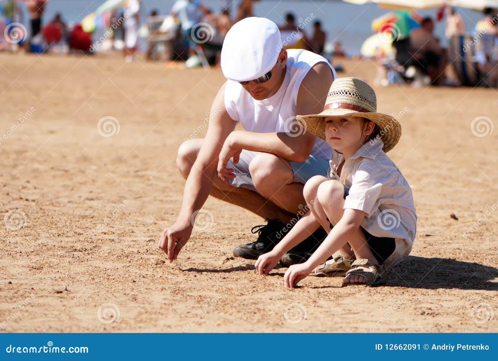 Family Having a Rest during Summer Vacations Stock Image - Image of ...