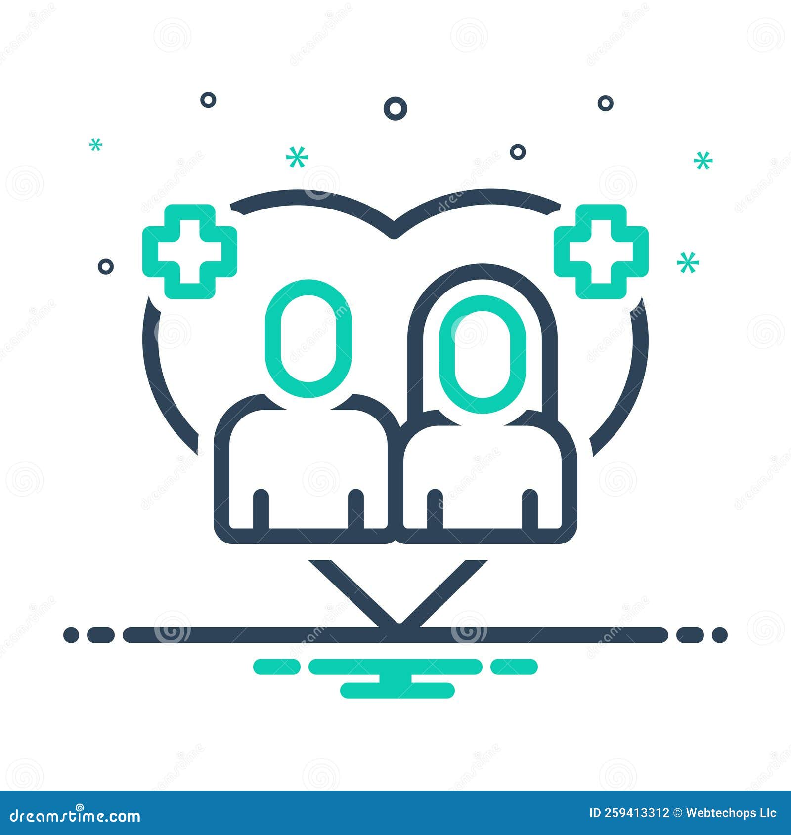 Mix Icon for Family Health, Family and Medical Stock Vector ...