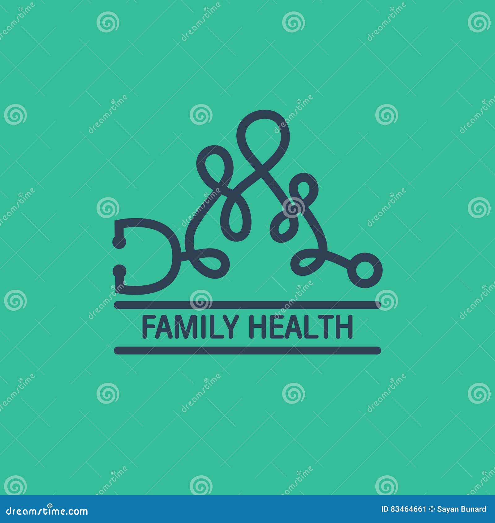 Family Health logo vector stock vector. Illustration of logo - 83464661