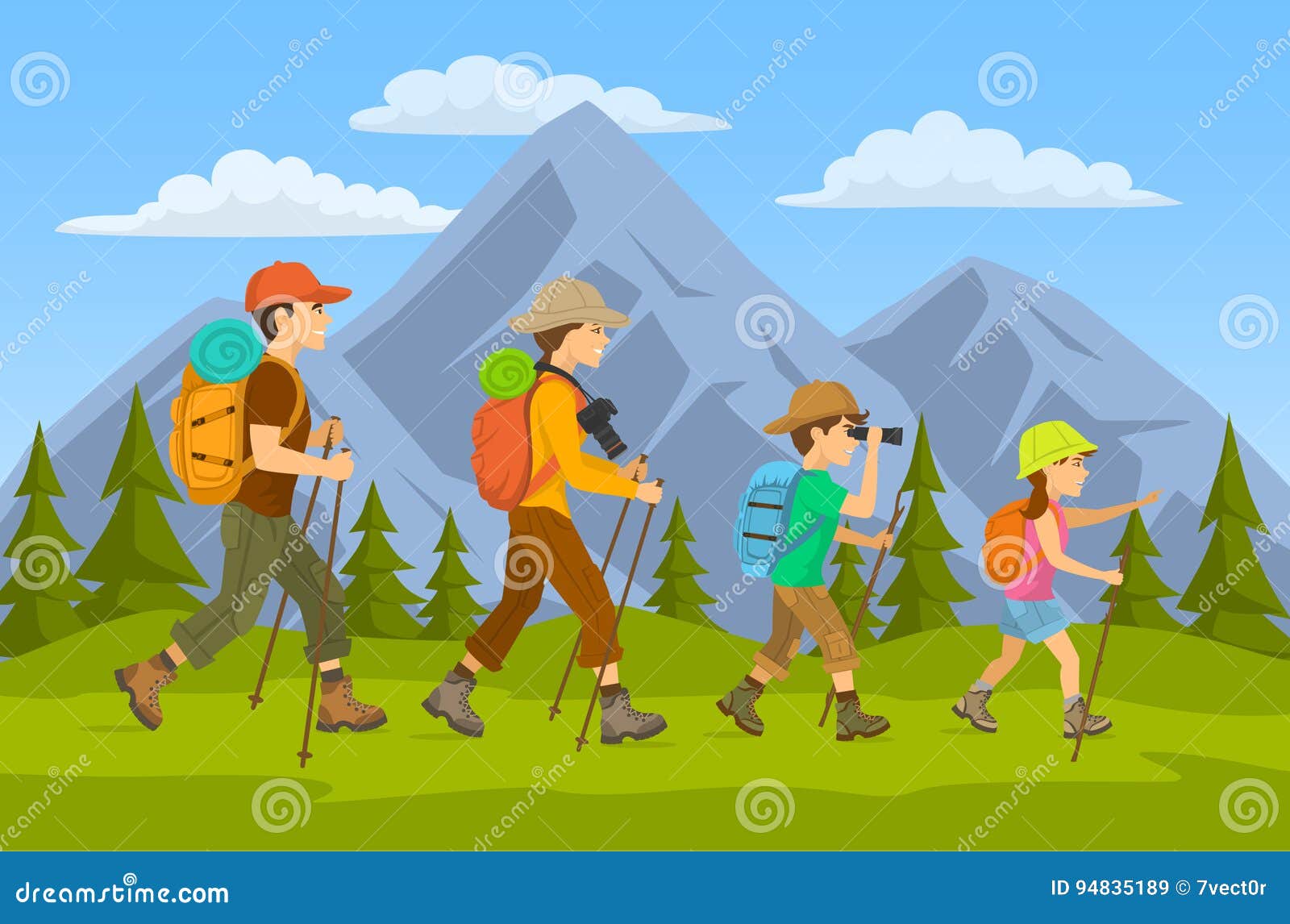 Hikers Stock Illustrations 499 Hikers Stock Illustrations Vectors