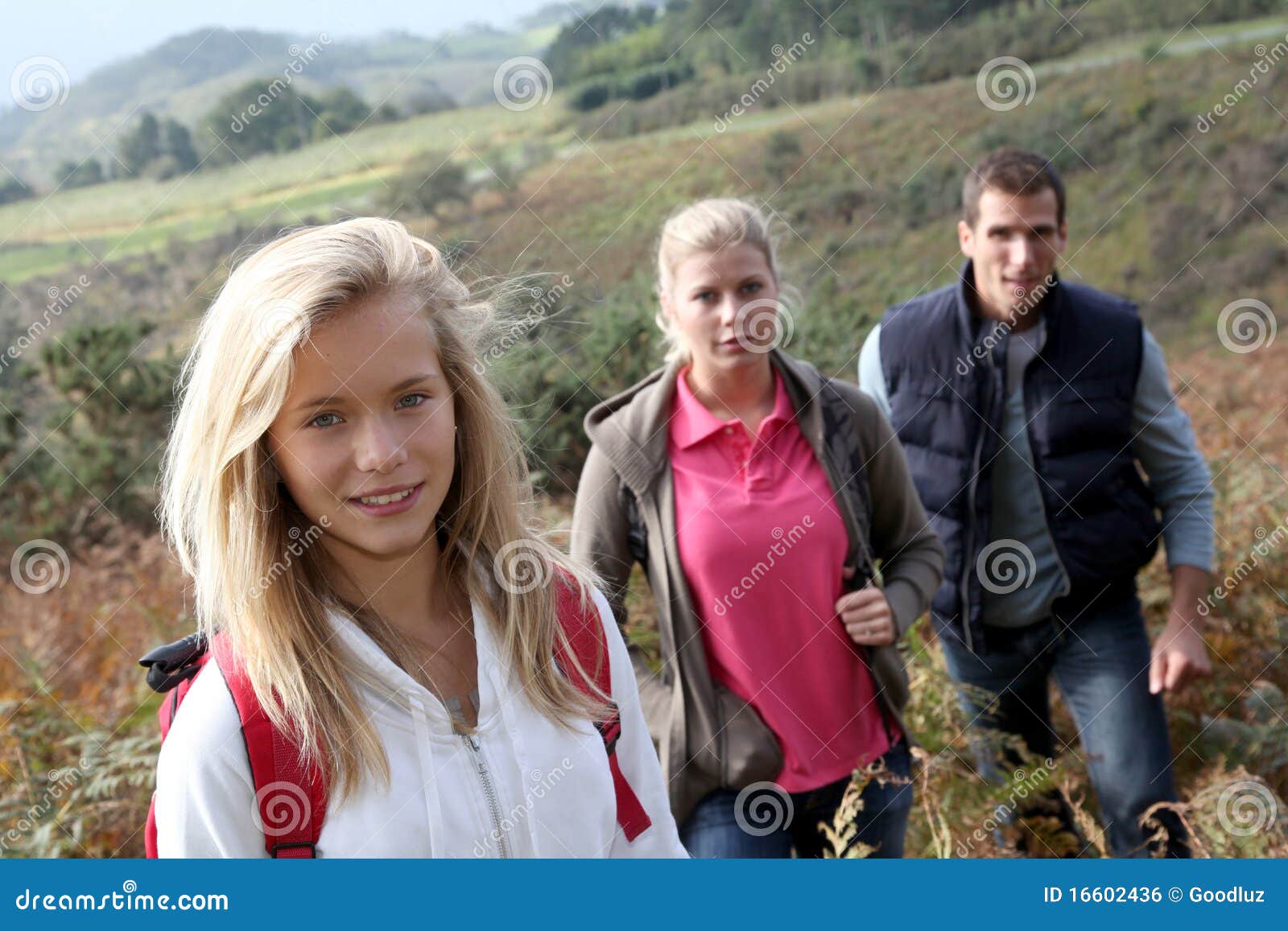 Family on hiking day stock photo. Image of family, fall - 16602436