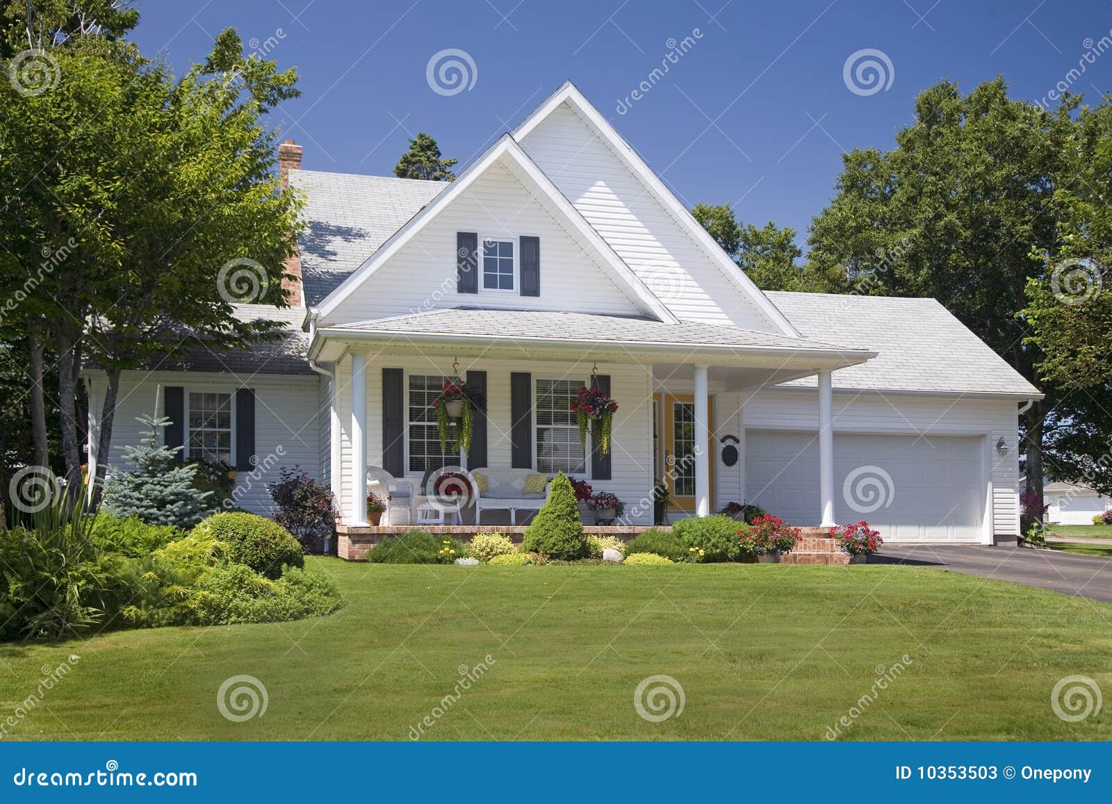 Family Home stock image. Image of built, landscape, fancy - 10353503