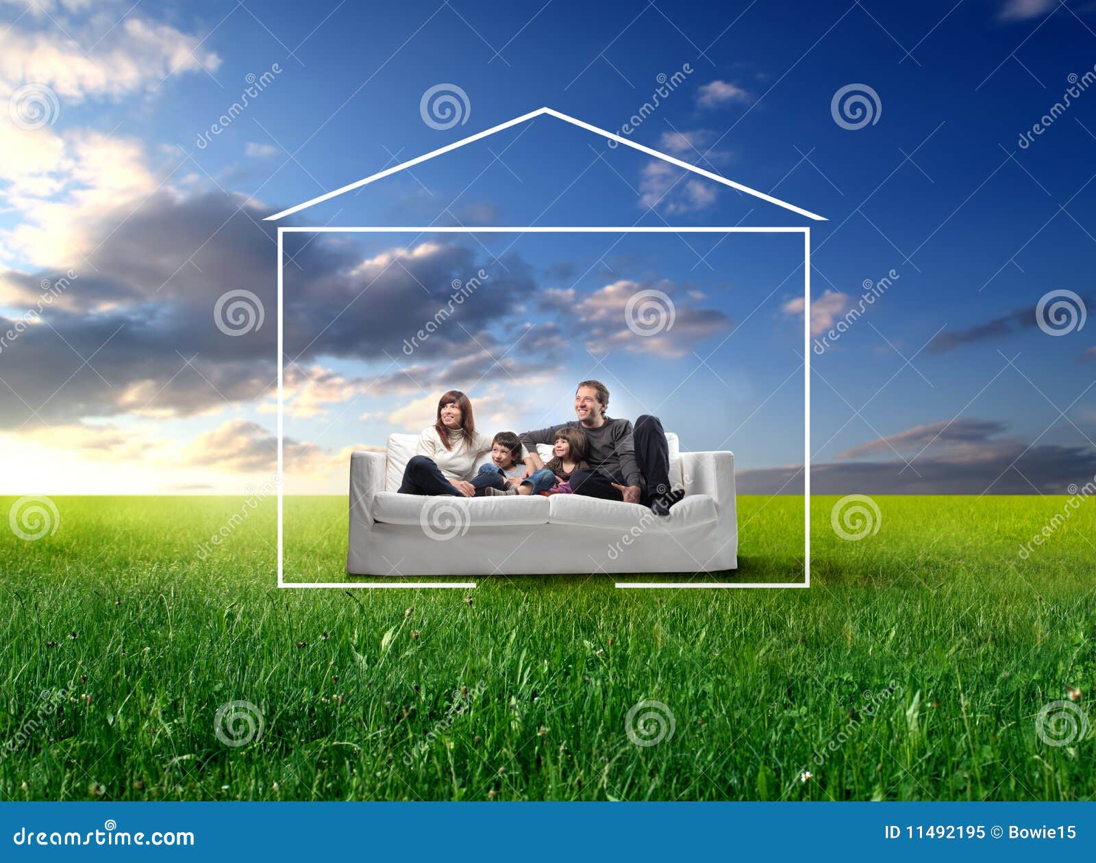 Family home stock image. Image of home, furnishings, countryside - 11492195