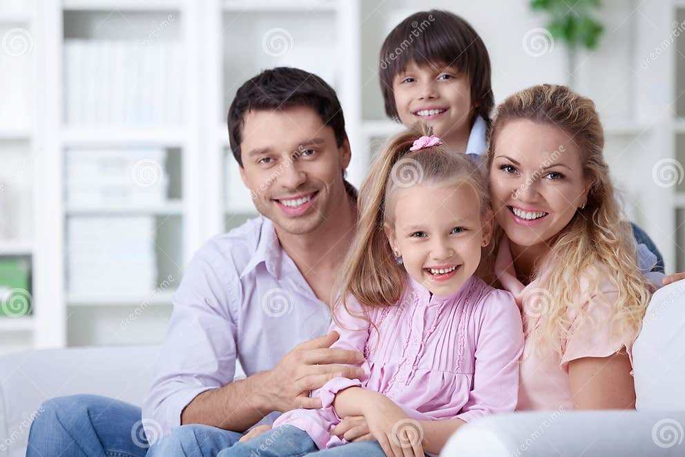Family home stock image. Image of male, offspring, happiness - 20665707