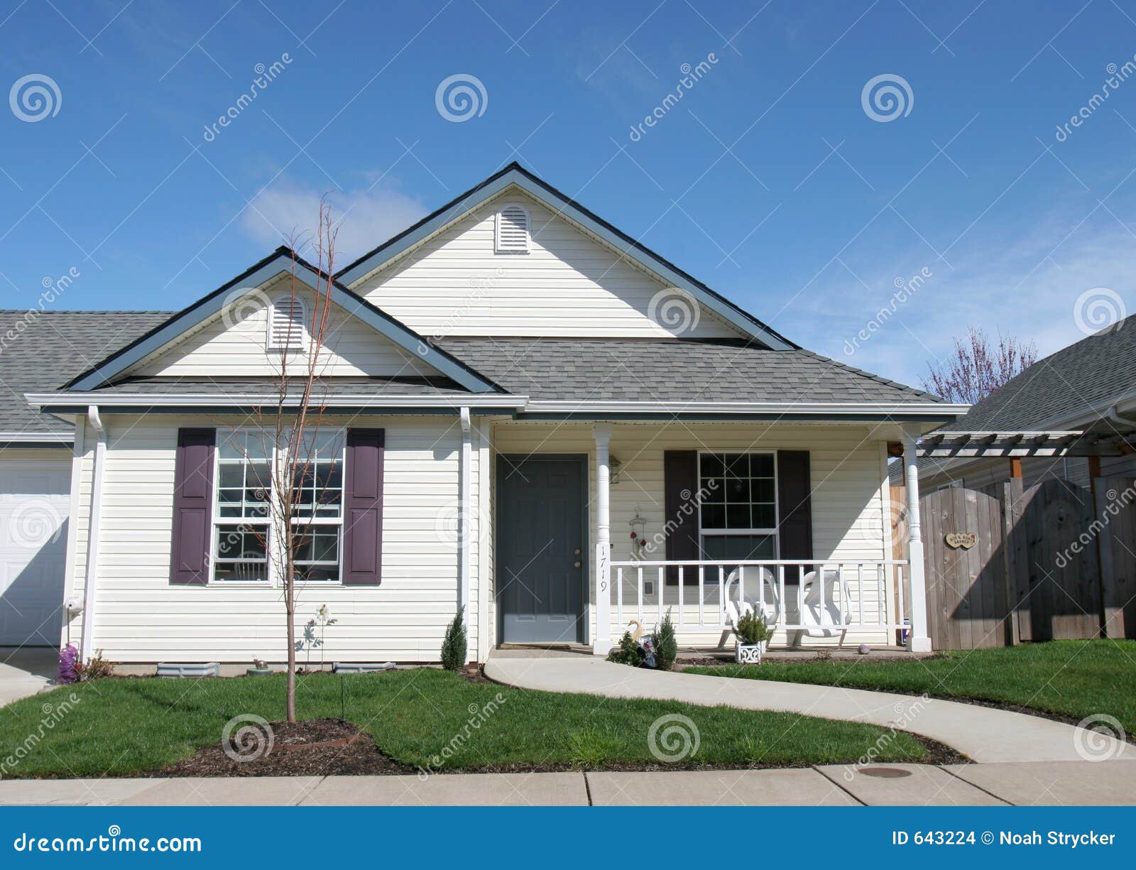 Family Home stock photo. Image of expand, homes, blue, suburb - 643224