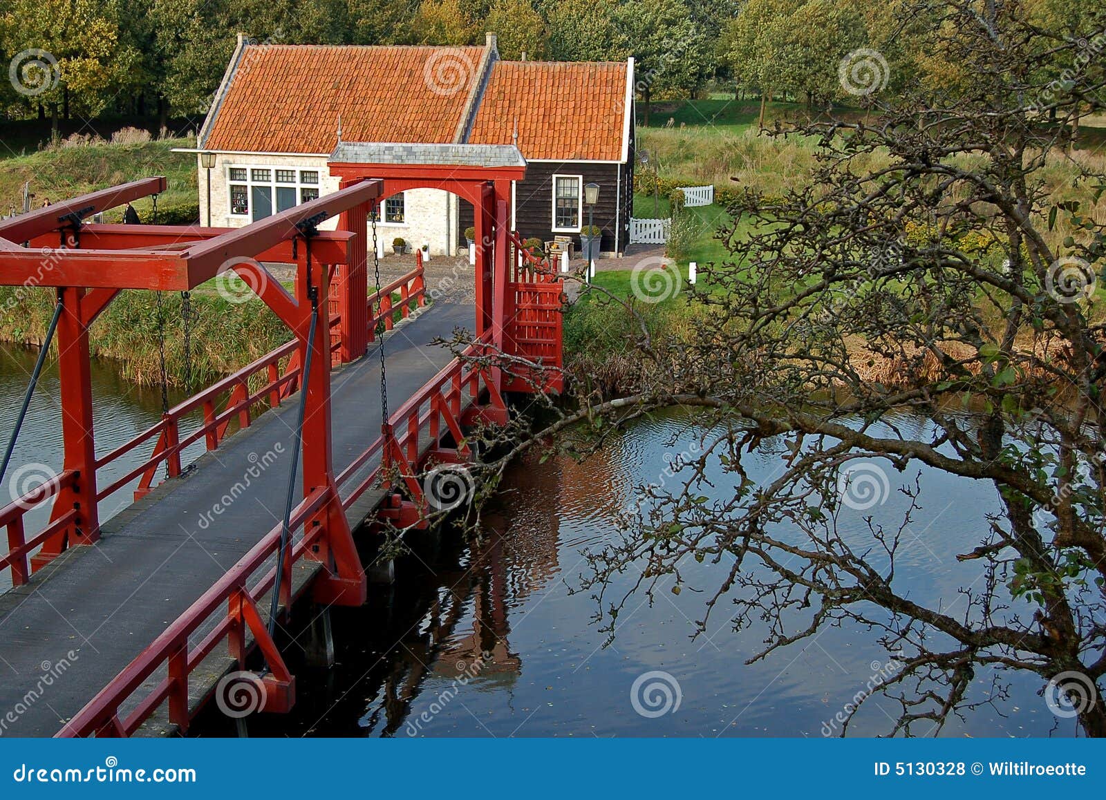Family home and drawbridge stock photo. Image of restoring - 5130328