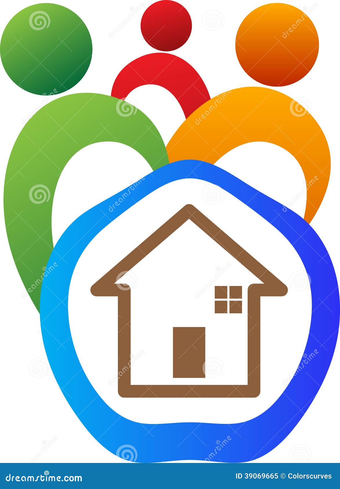 Family home stock vector. Illustration of established - 39069665