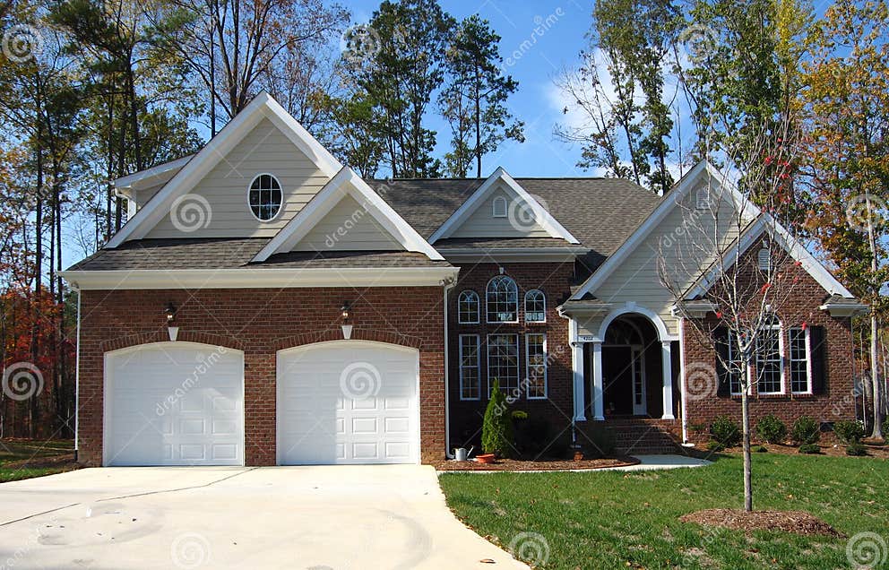 Family house stock image. Image of residence, home, lawn - 11744421