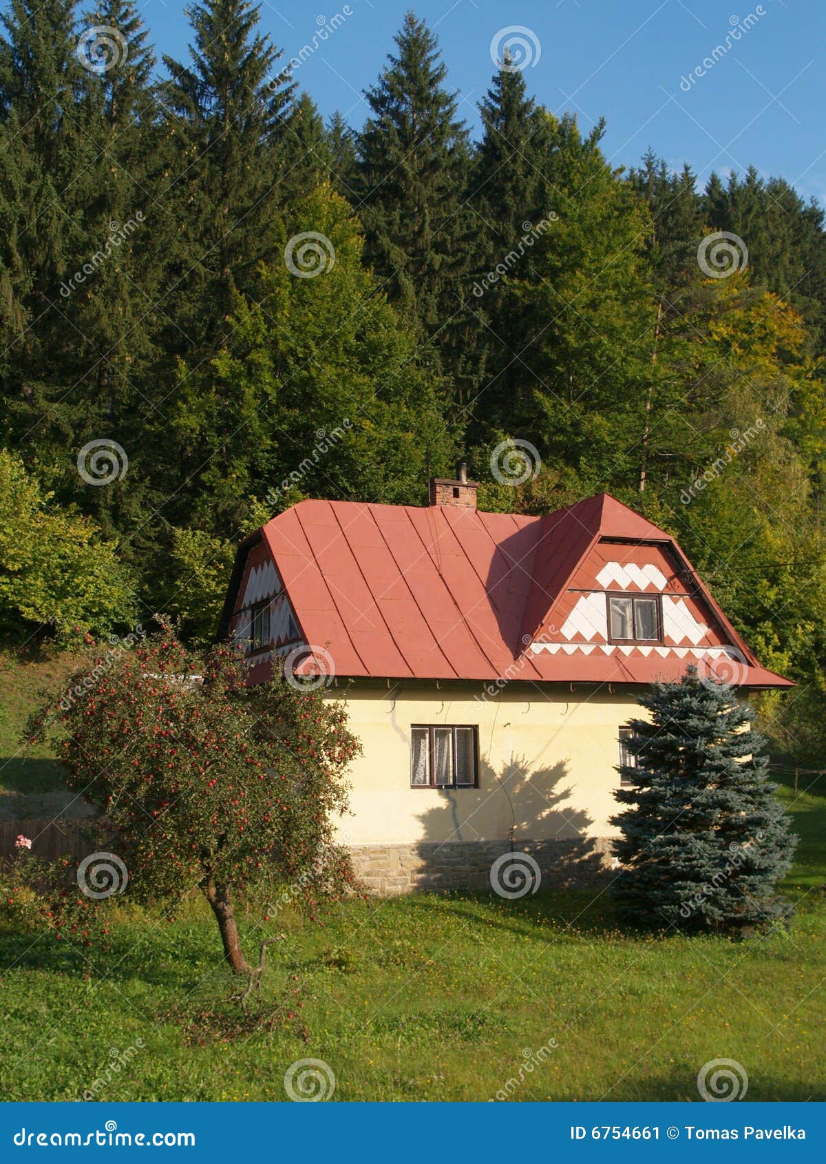 Family house stock image. Image of balcony, country, banister - 6754661
