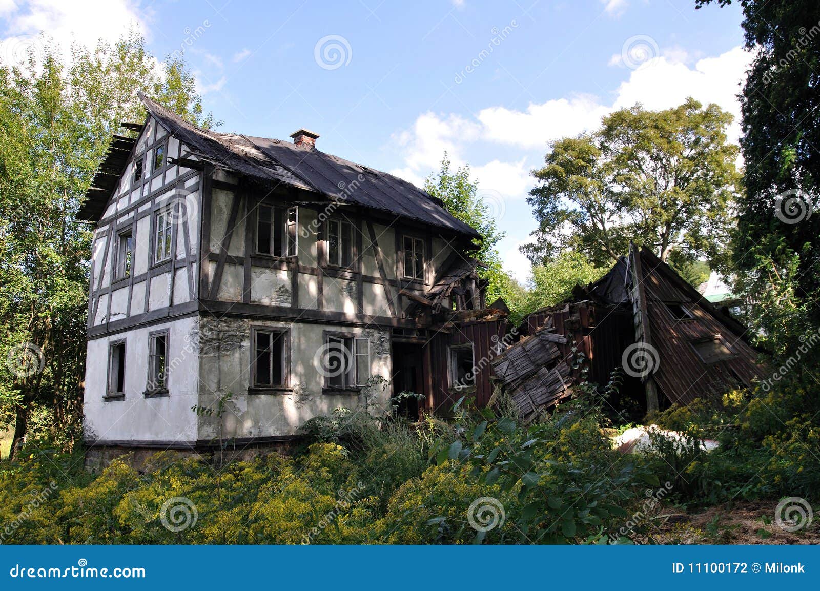 Family house ruin stock photo. Image of europe, czech - 11100172