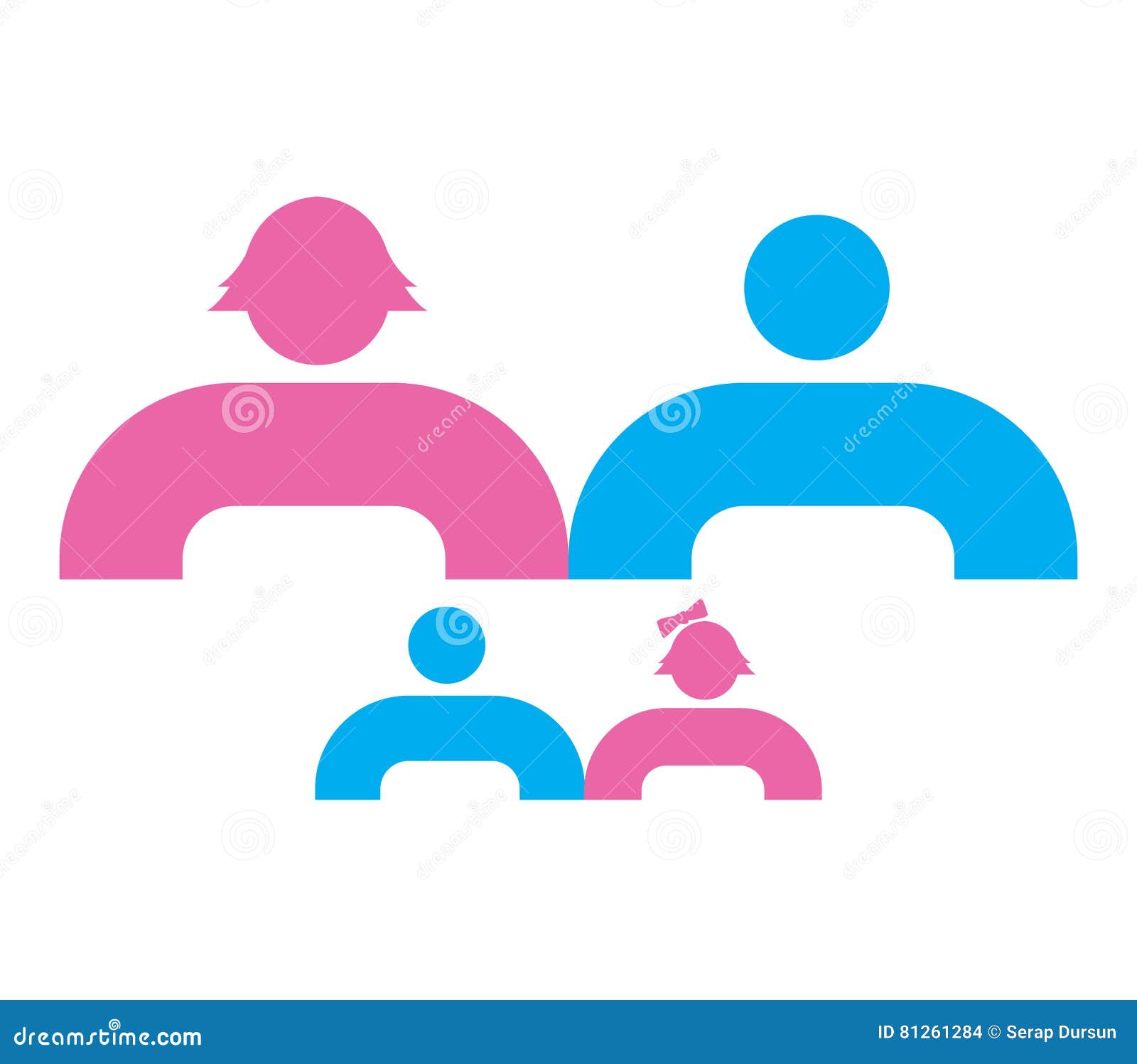 Family Icon Design stock illustration. Illustration of abstract - 81261284