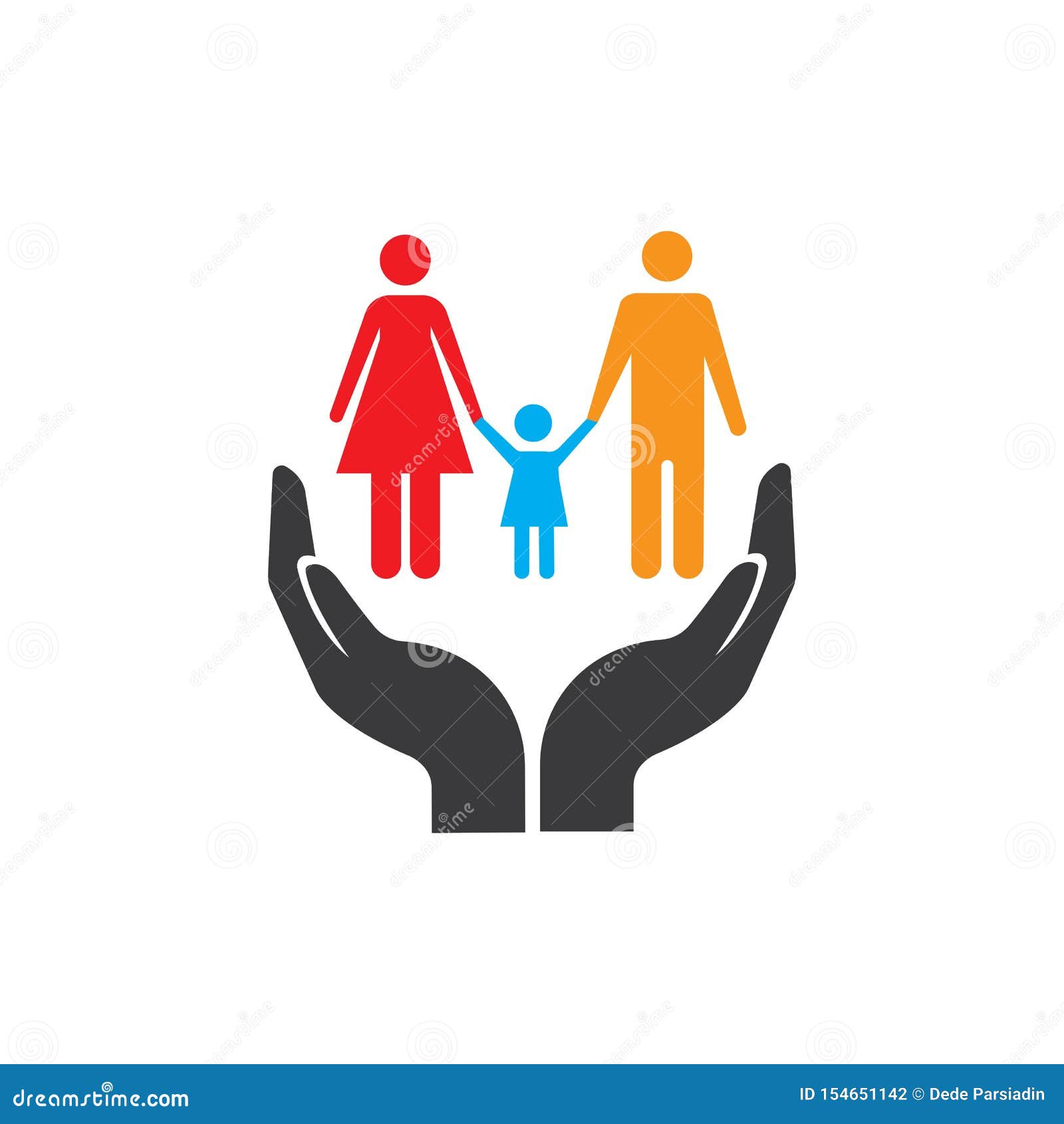 Family Icon Design Template Vector Graphic Illustration Stock Vector ...
