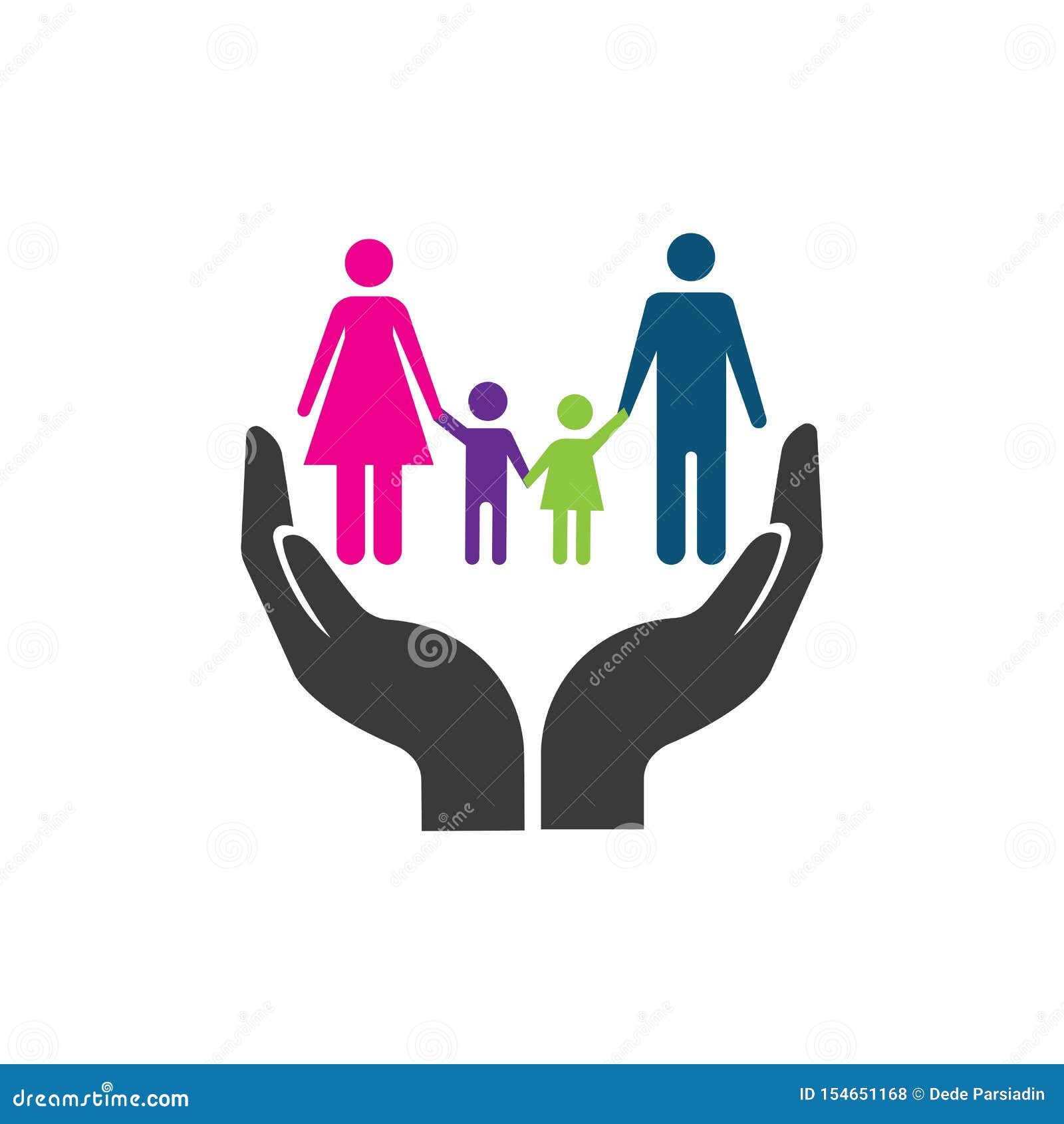 Family Icon Design Template Vector Graphic Illustration Stock Vector ...