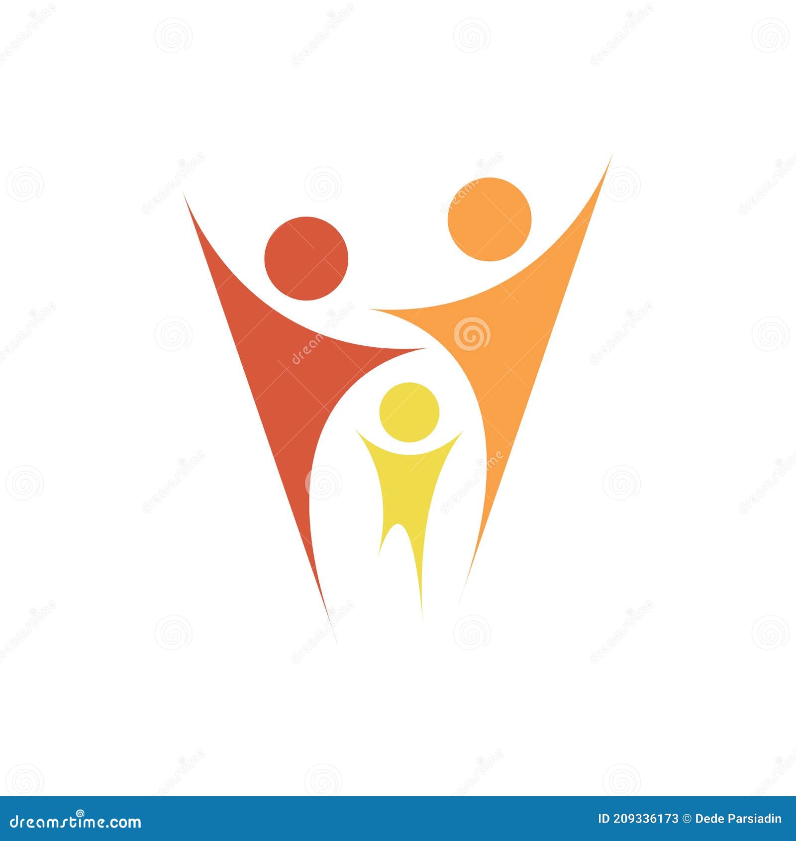 Family Icon Design Template Vector Graphic Illustration Stock Vector ...