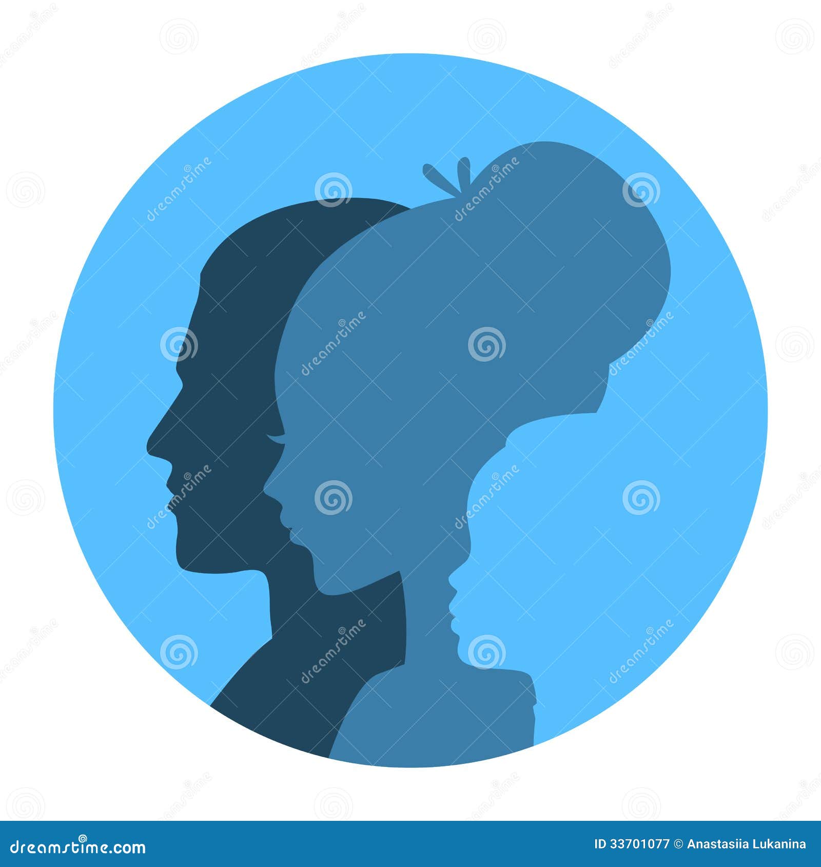 Family icons head stock vector. Illustration of face - 33701077