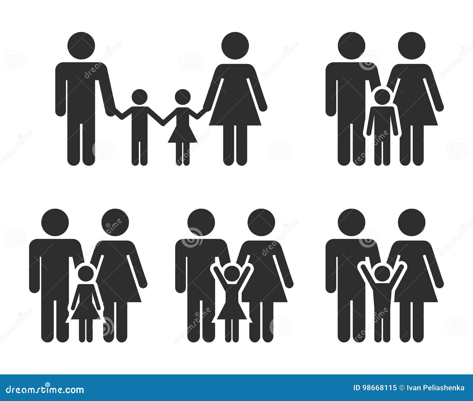 Family icons stock illustration. Illustration of mother - 98668115