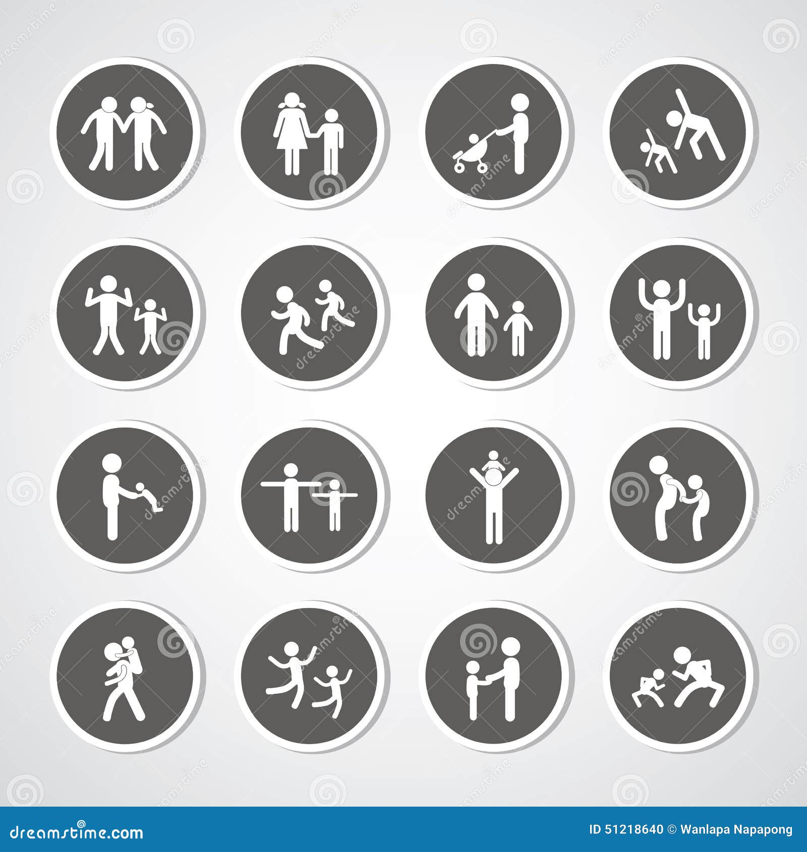 Family idol symbol stock vector. Illustration of nursery - 51218640