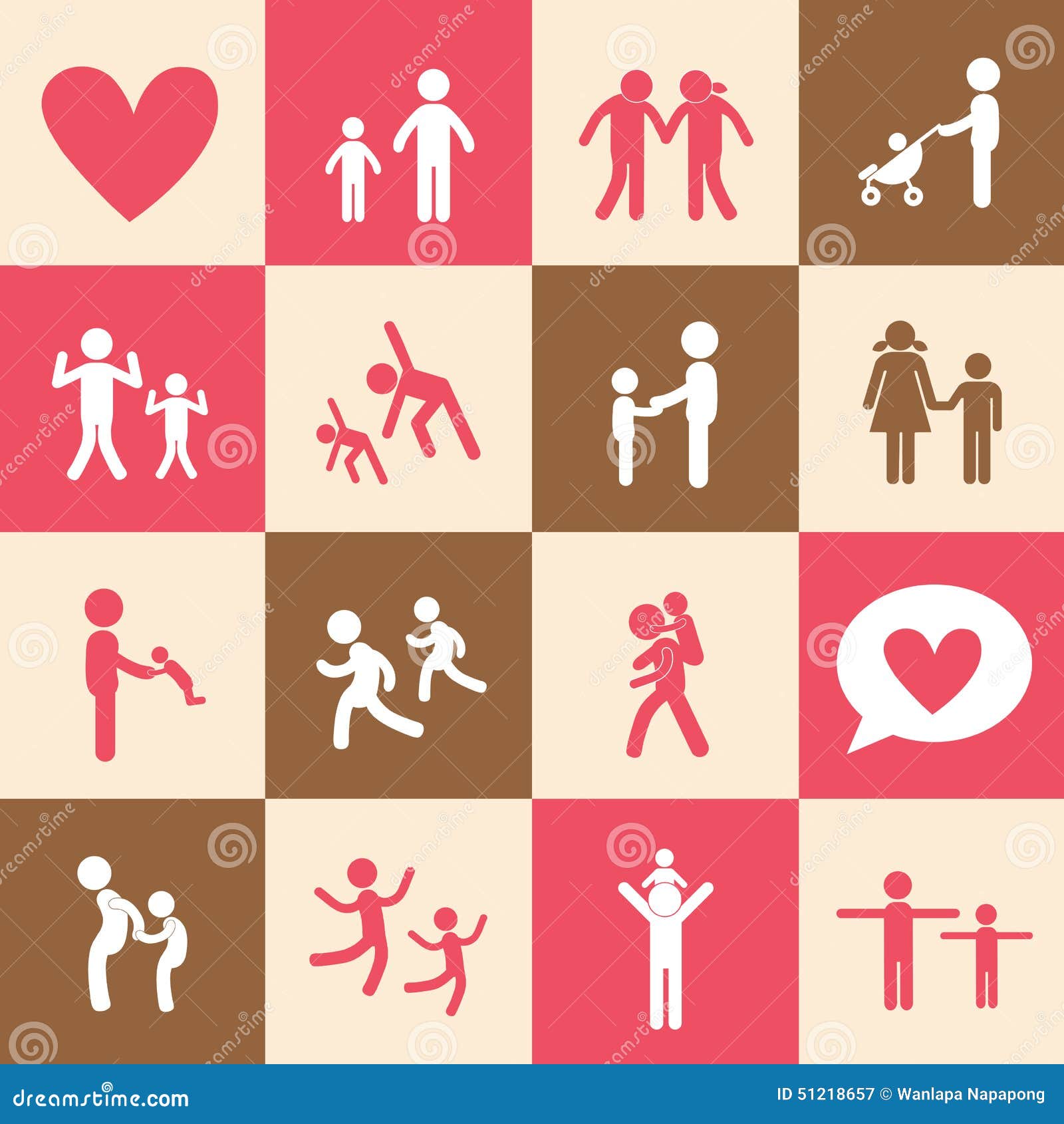 Family idol symbol stock vector. Illustration of daughter - 51218657