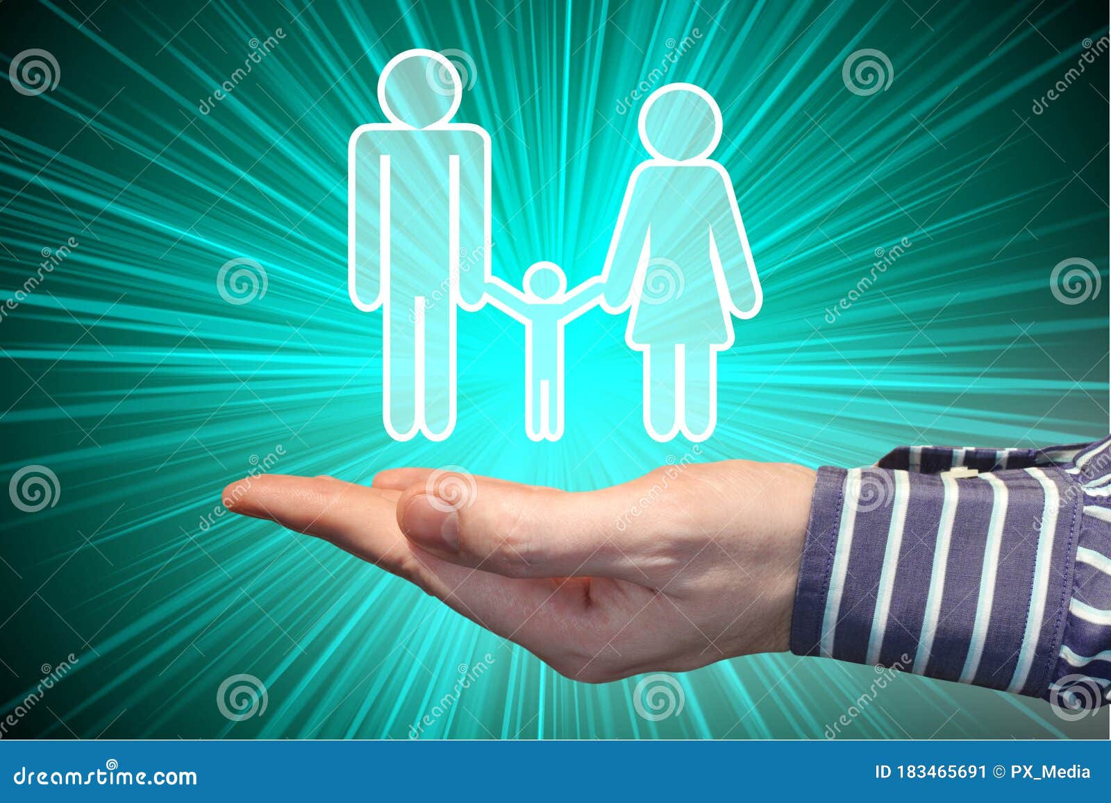 Family Insurance Policy Concept Stock Image - Image of insurance, burst ...