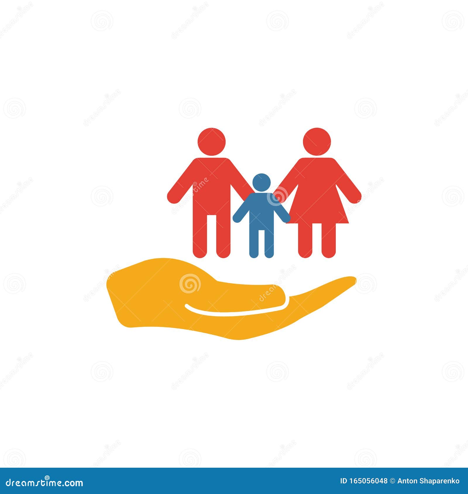 Family Insurance Icon. Colored Simple Elements from Insurance ...