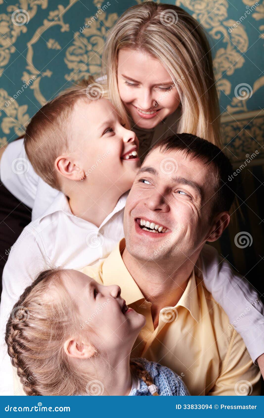 Family joy stock photo. Image of joyful, four, mother - 33833094