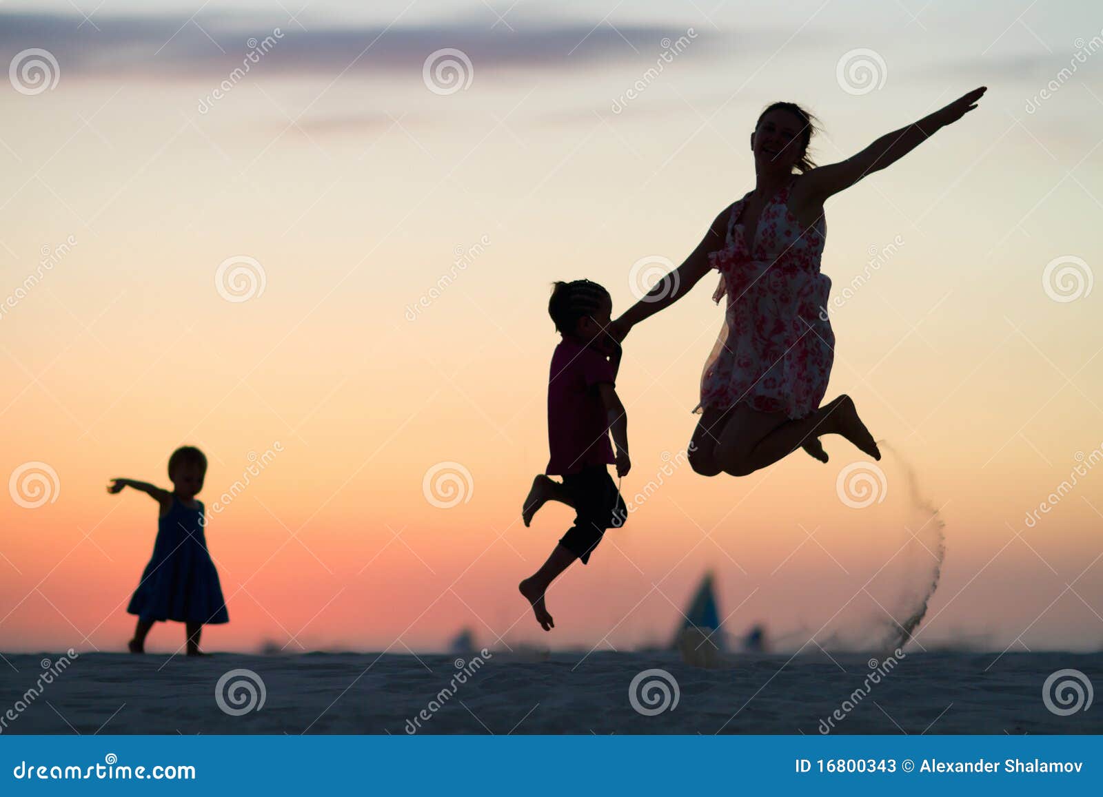 Family jumping stock image. Image of freedom, horizontal - 16800343