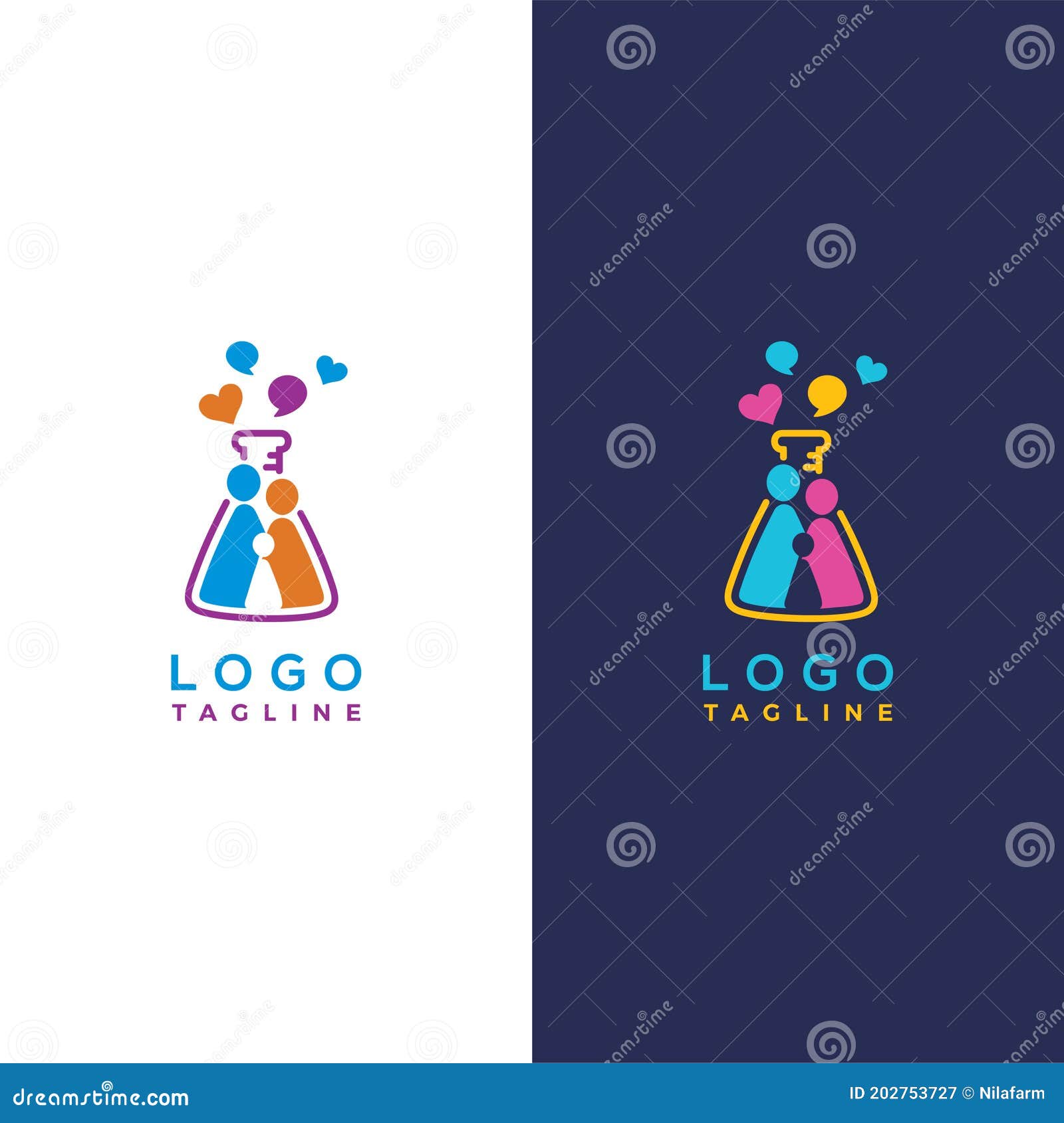 Abstract Family Lab Logo Design, Template, Vector Stock Vector ...
