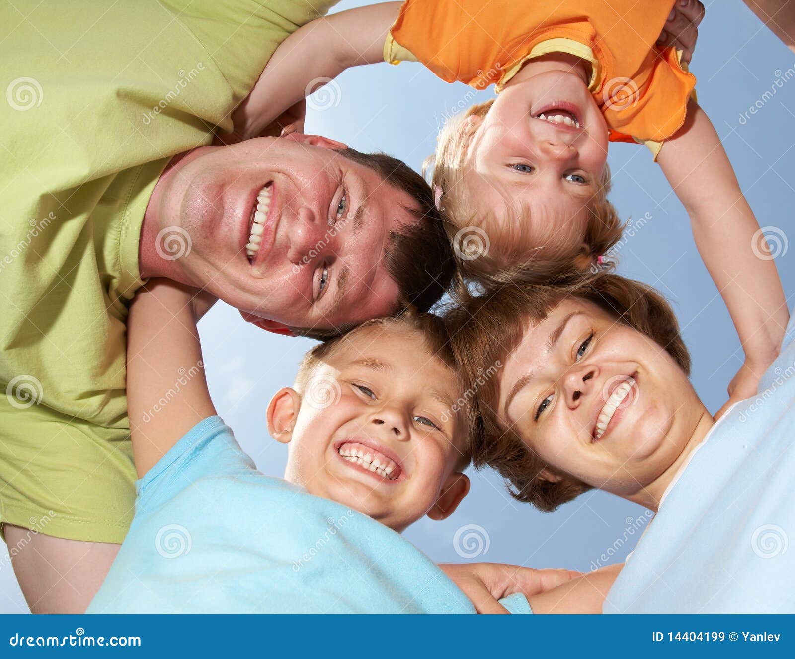 Below View Family Members Head Head Stock Photos - Free & Royalty-Free ...