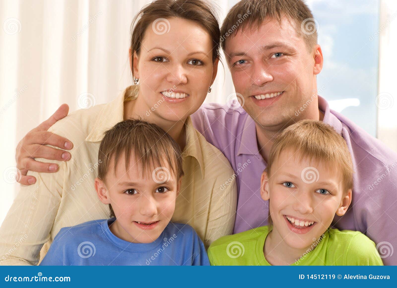 Family on a Light Background Stock Image - Image of couple, dreams ...
