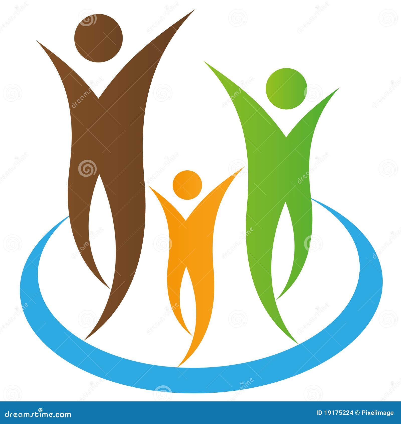 Family logo stock illustration. Illustration of persons - 19175224