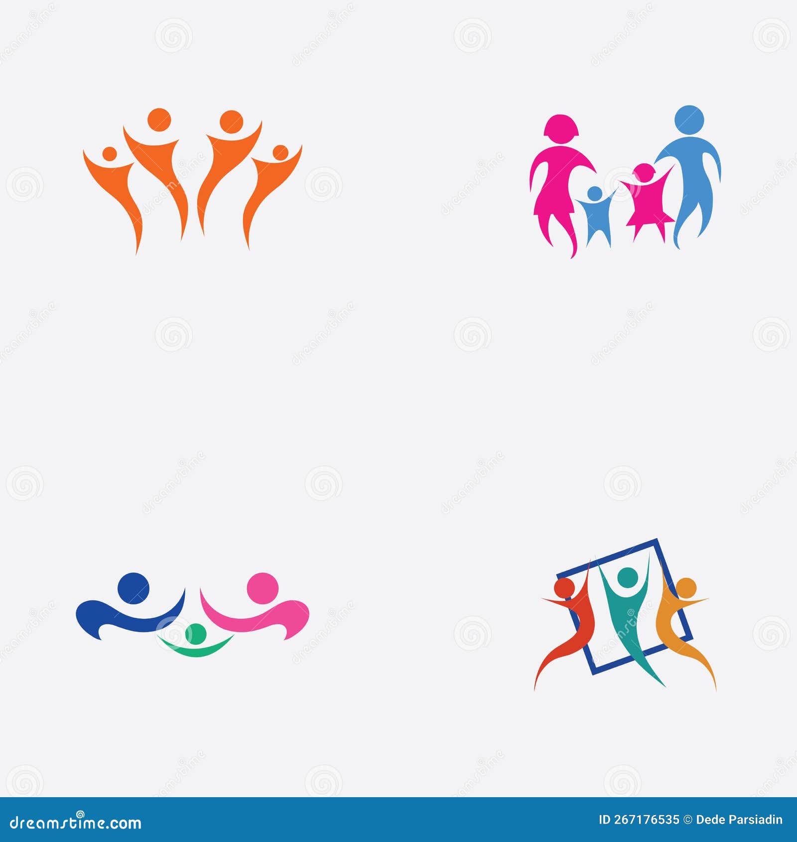 Family Logo Design Template - Vector Stock Vector - Illustration of ...