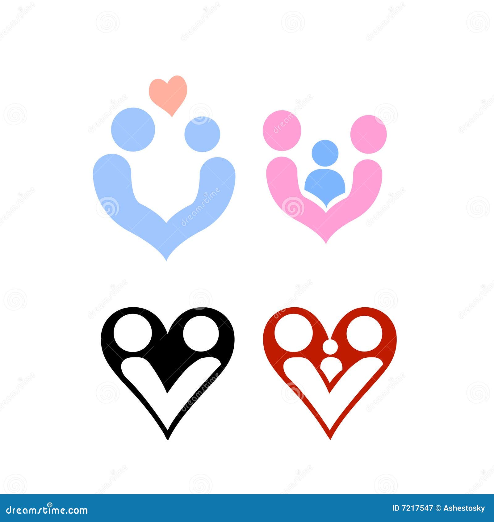 Family and Love Design Logos Vector Stock Vector - Illustration of ...