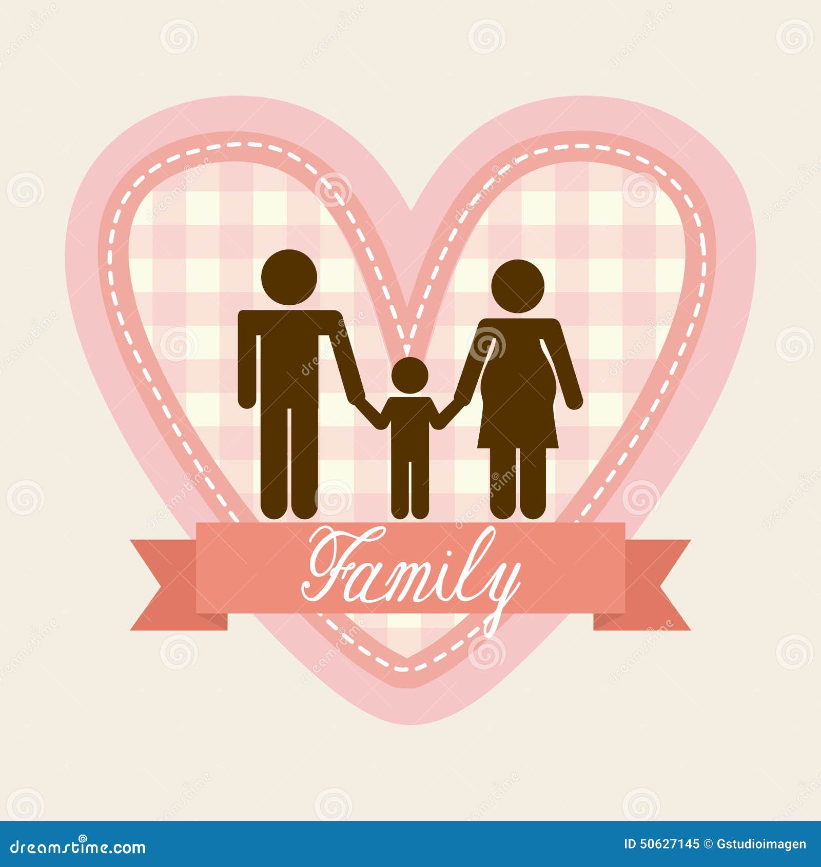 Family love stock vector. Illustration of heart, love - 50627145