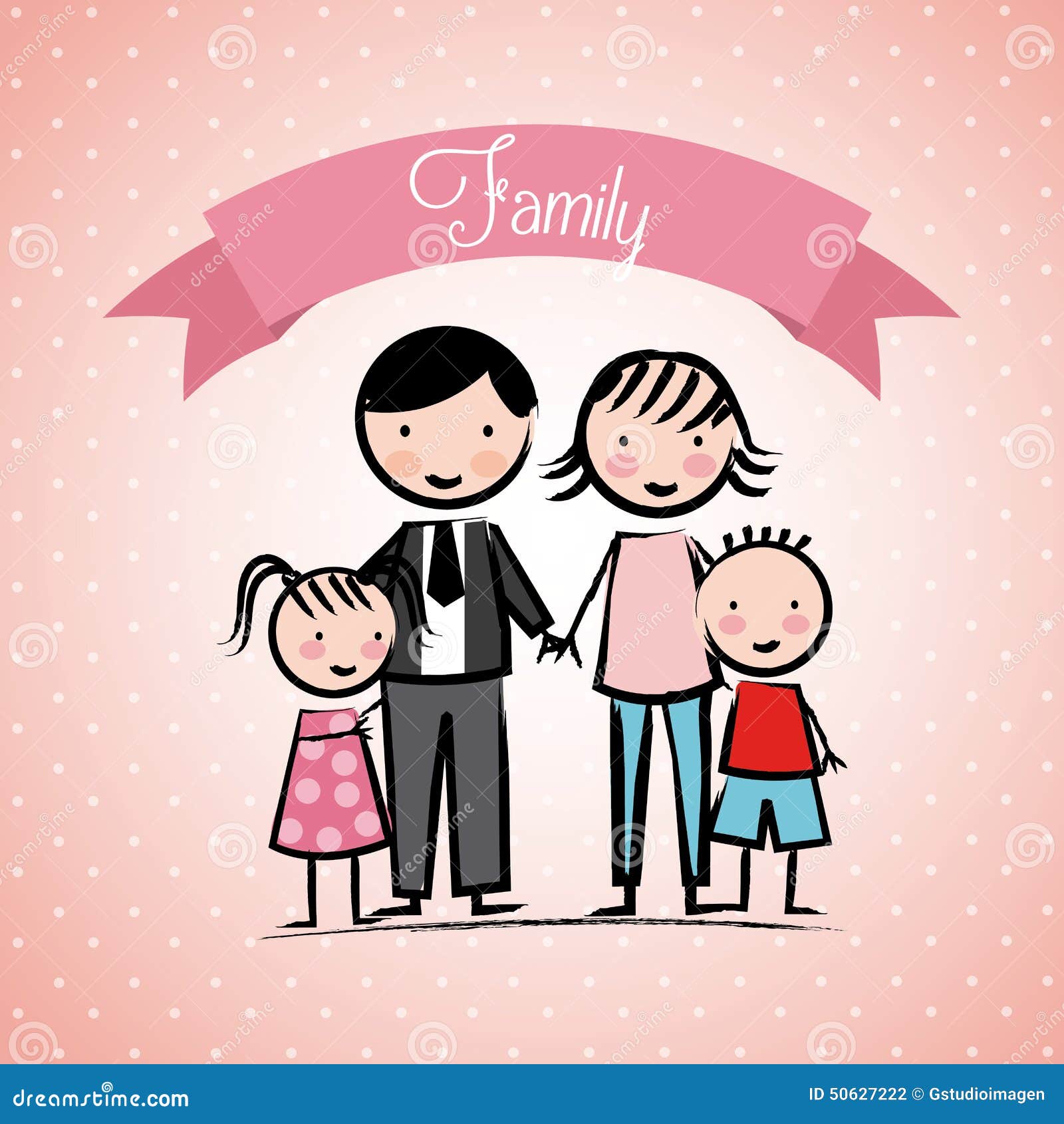 Family love stock vector. Illustration of vector, drawn - 50627222