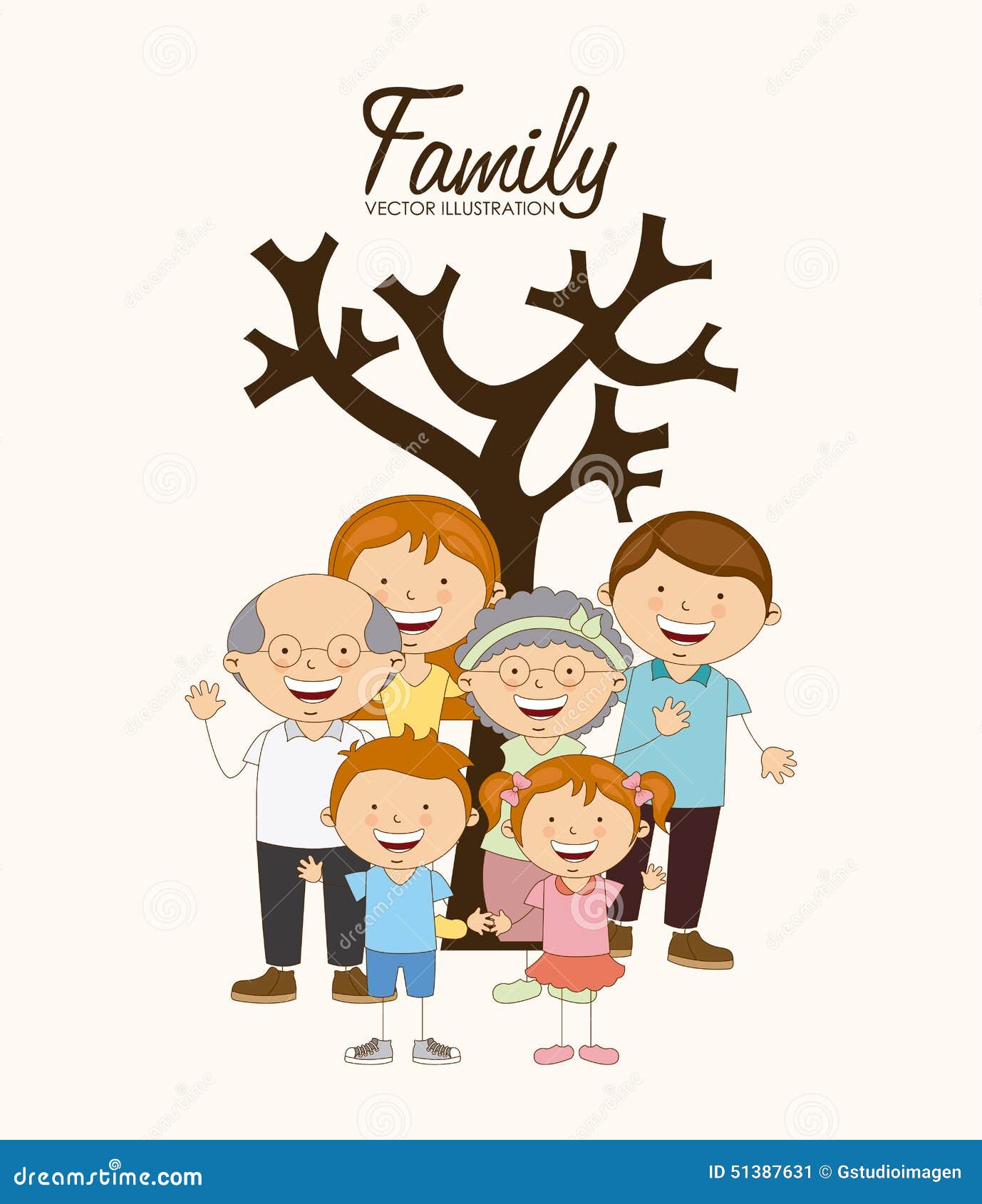 Family love stock vector. Illustration of portrait, lifestyle - 51387631