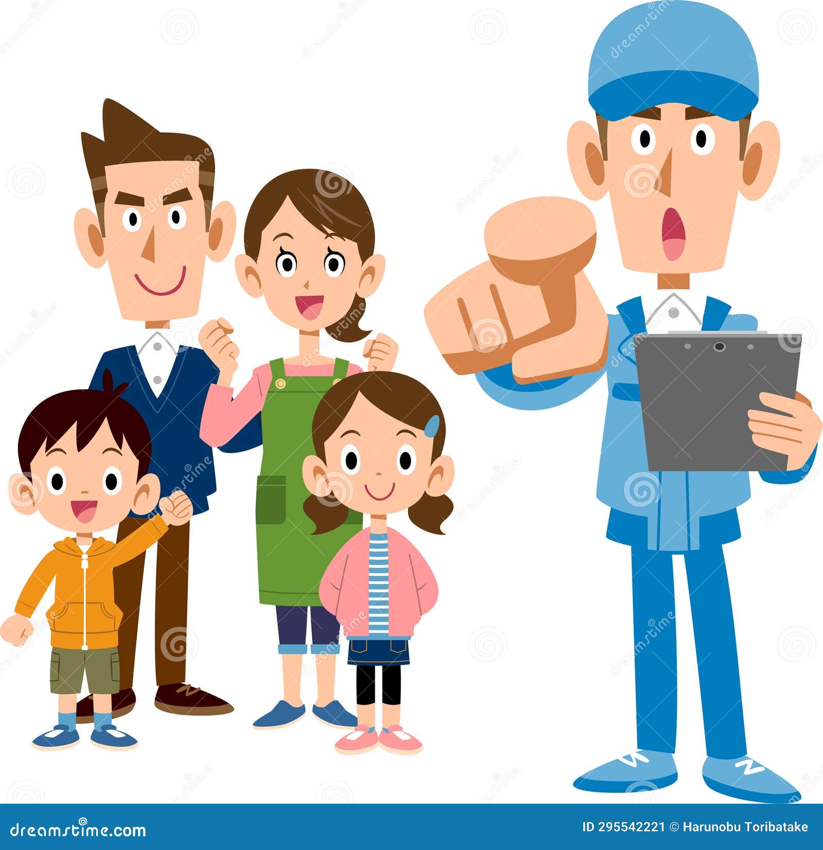 Worker Pointing On The Word Construct Stock Image | CartoonDealer.com ...