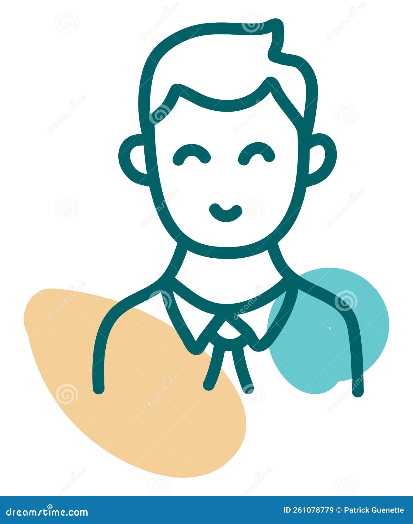 Family man, icon stock vector. Illustration of vector - 261078779