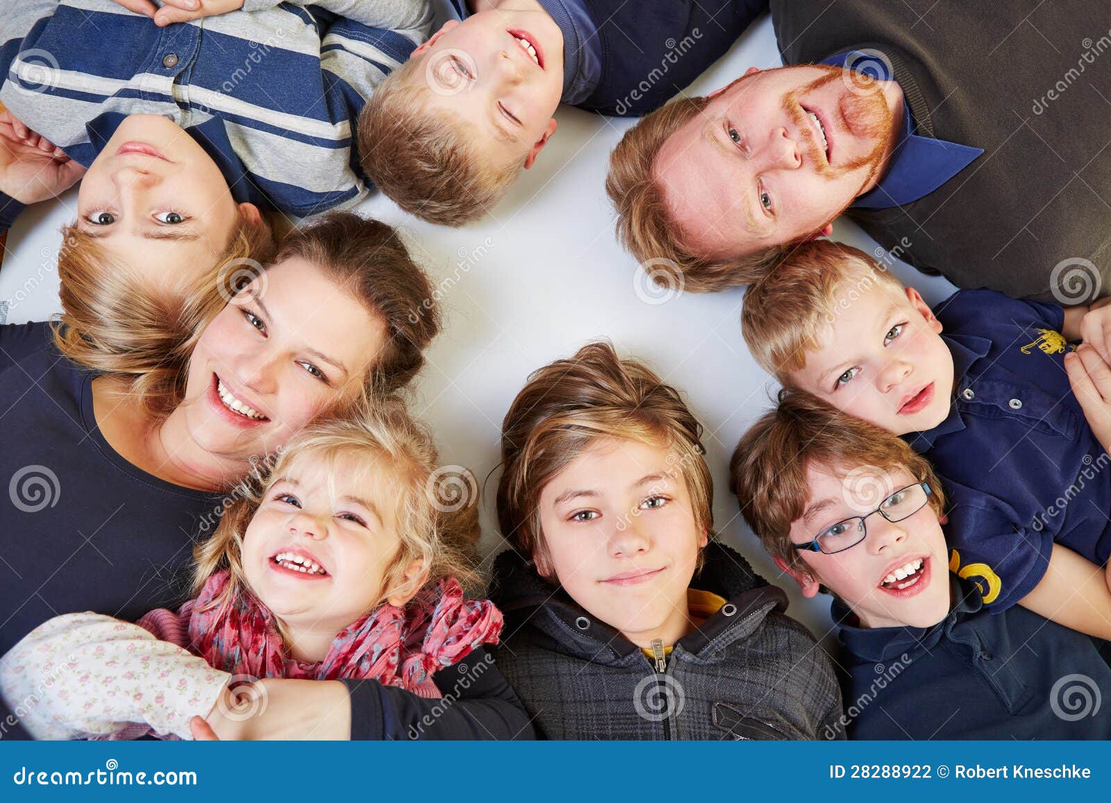 Family with many children stock photo. Image of people - 28288922