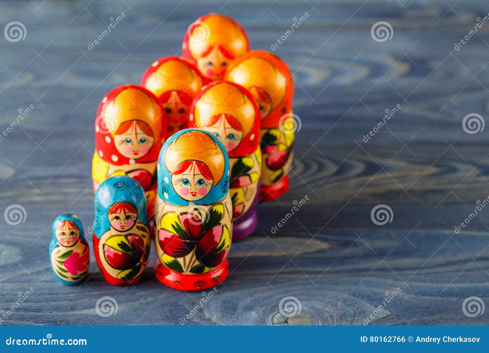 Family of matreshka stock photo. Image of blue, background - 80162766